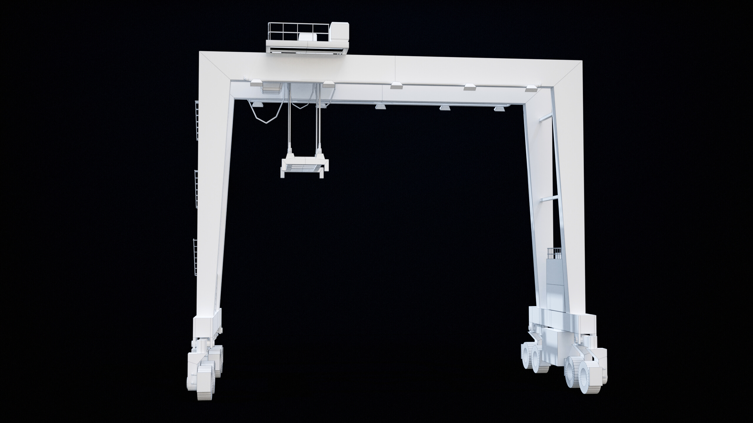 RTG Port Crane Game Ready PBR - 3D Model by Locus Models