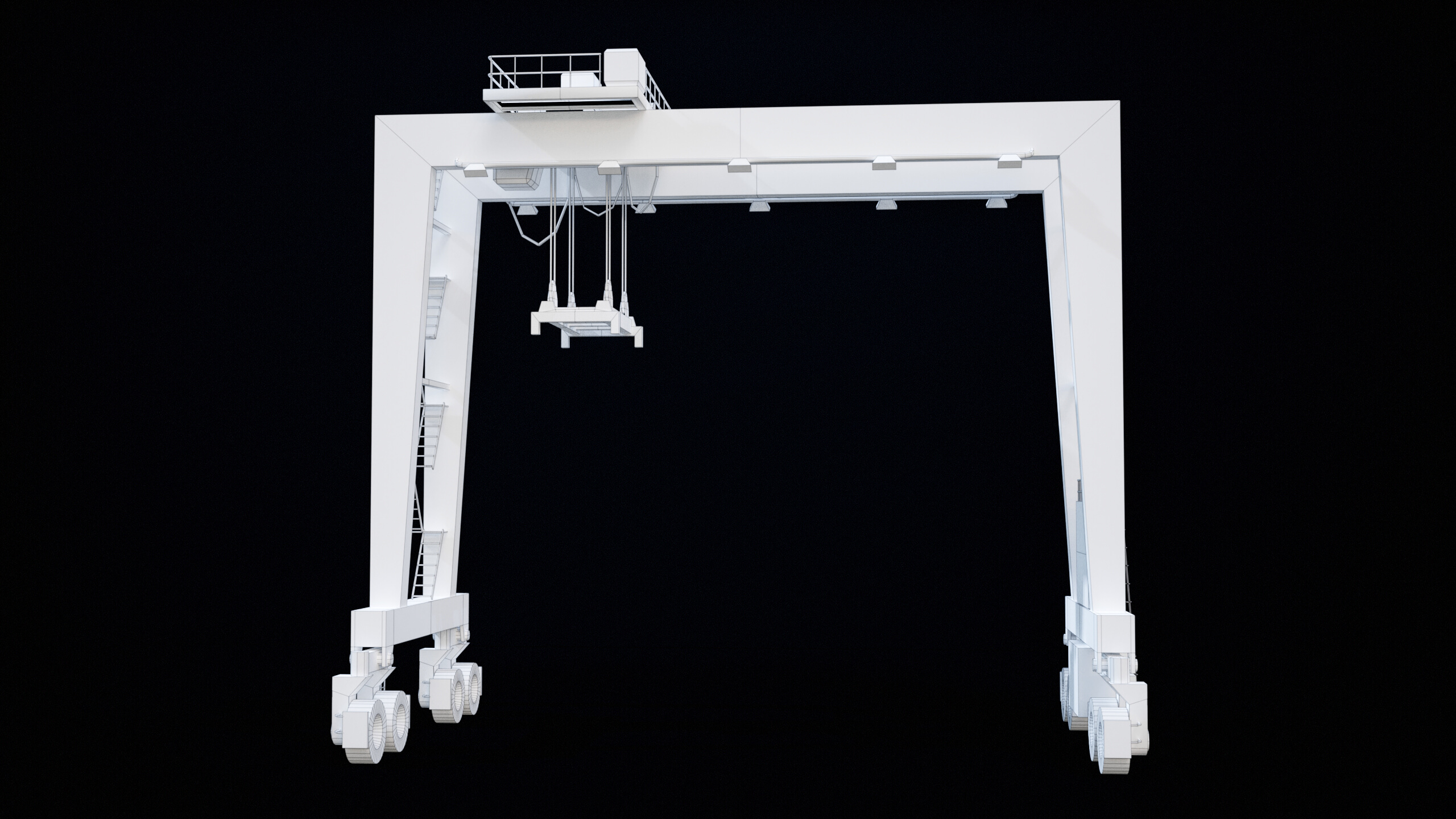 RTG Port Crane Game Ready PBR - 3D Model by Locus Models