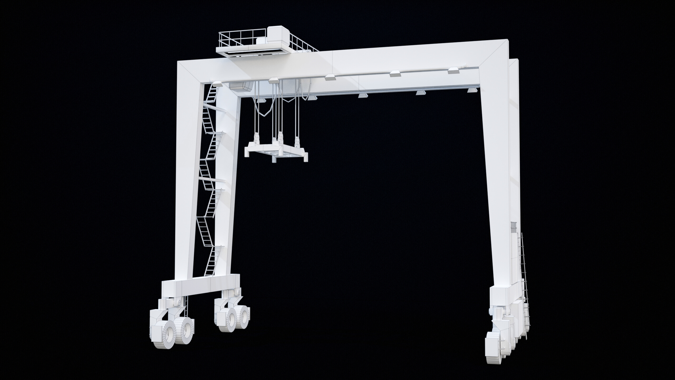 RTG Port Crane Game Ready PBR - 3D Model by Locus Models