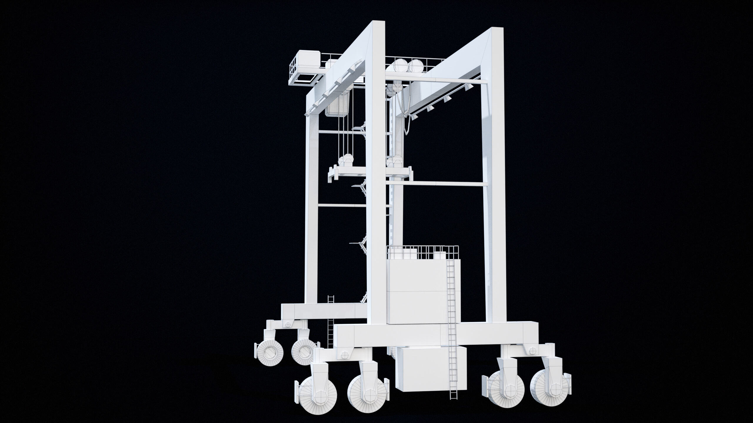 RTG Port Crane Game Ready PBR - 3D Model by Locus Models