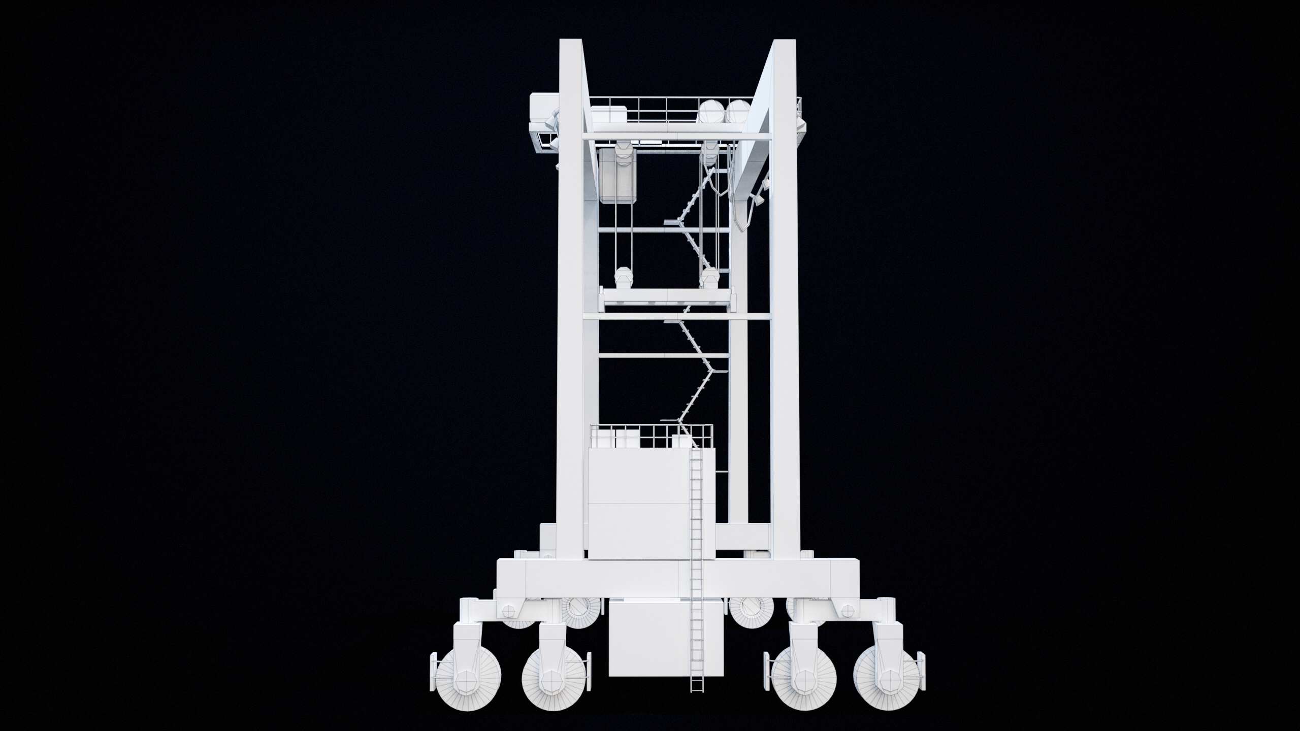 RTG Port Crane Game Ready PBR - 3D Model by Locus Models