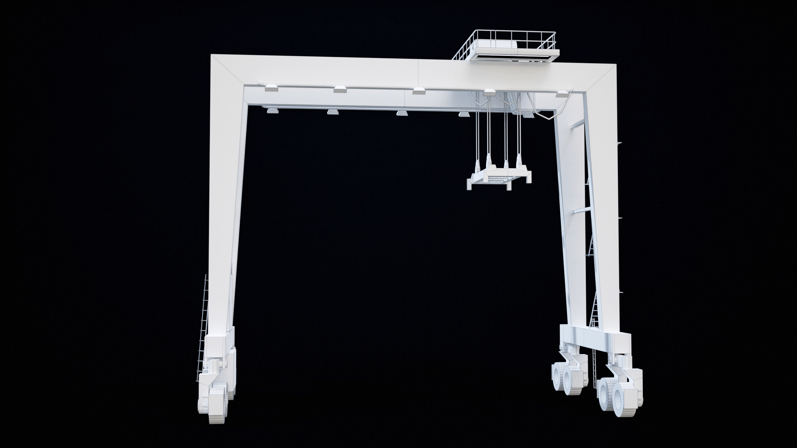 RTG Port Crane Game Ready PBR - 3D Model by Locus Models