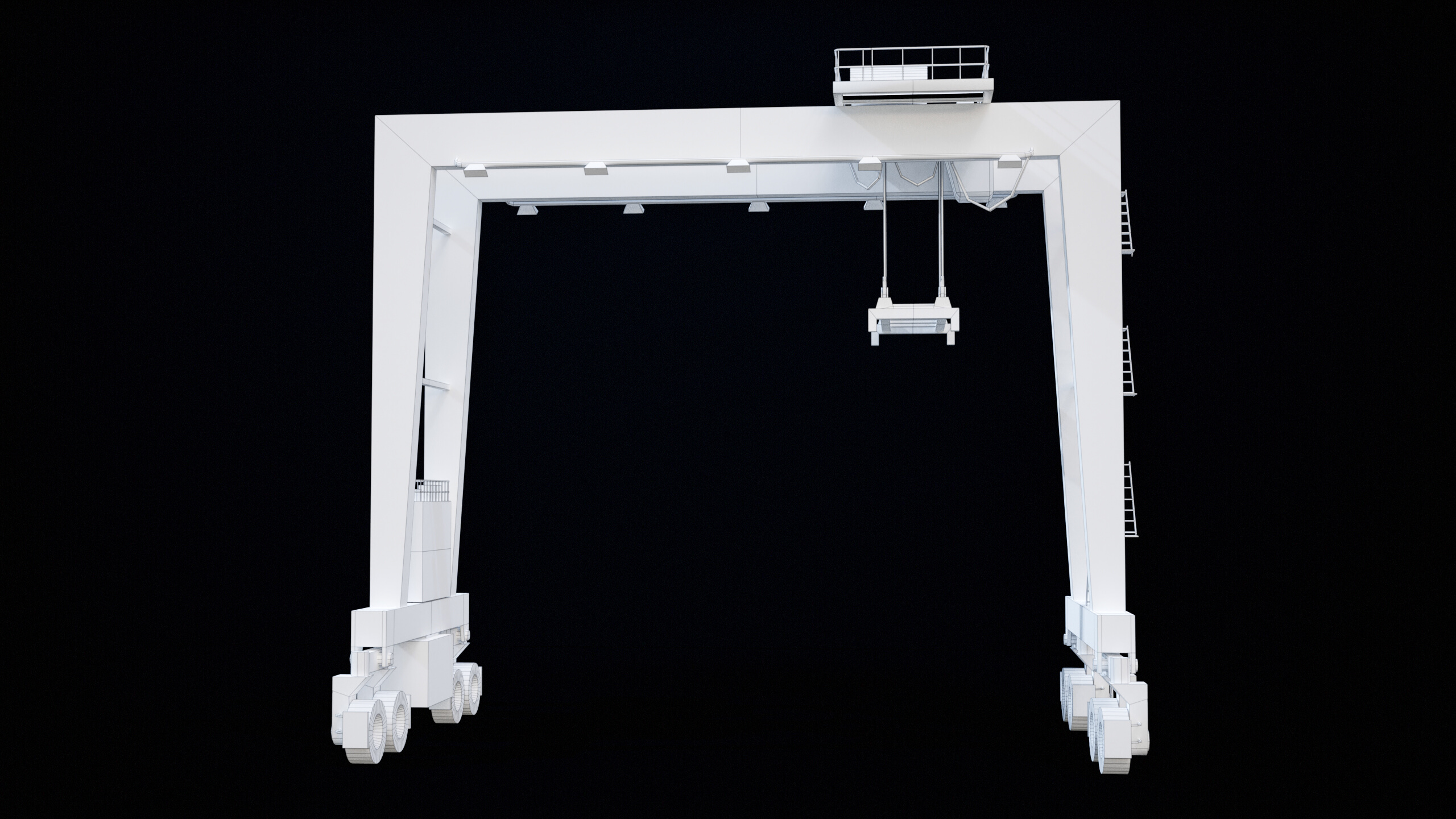 RTG Port Crane Game Ready PBR - 3D Model by Locus Models