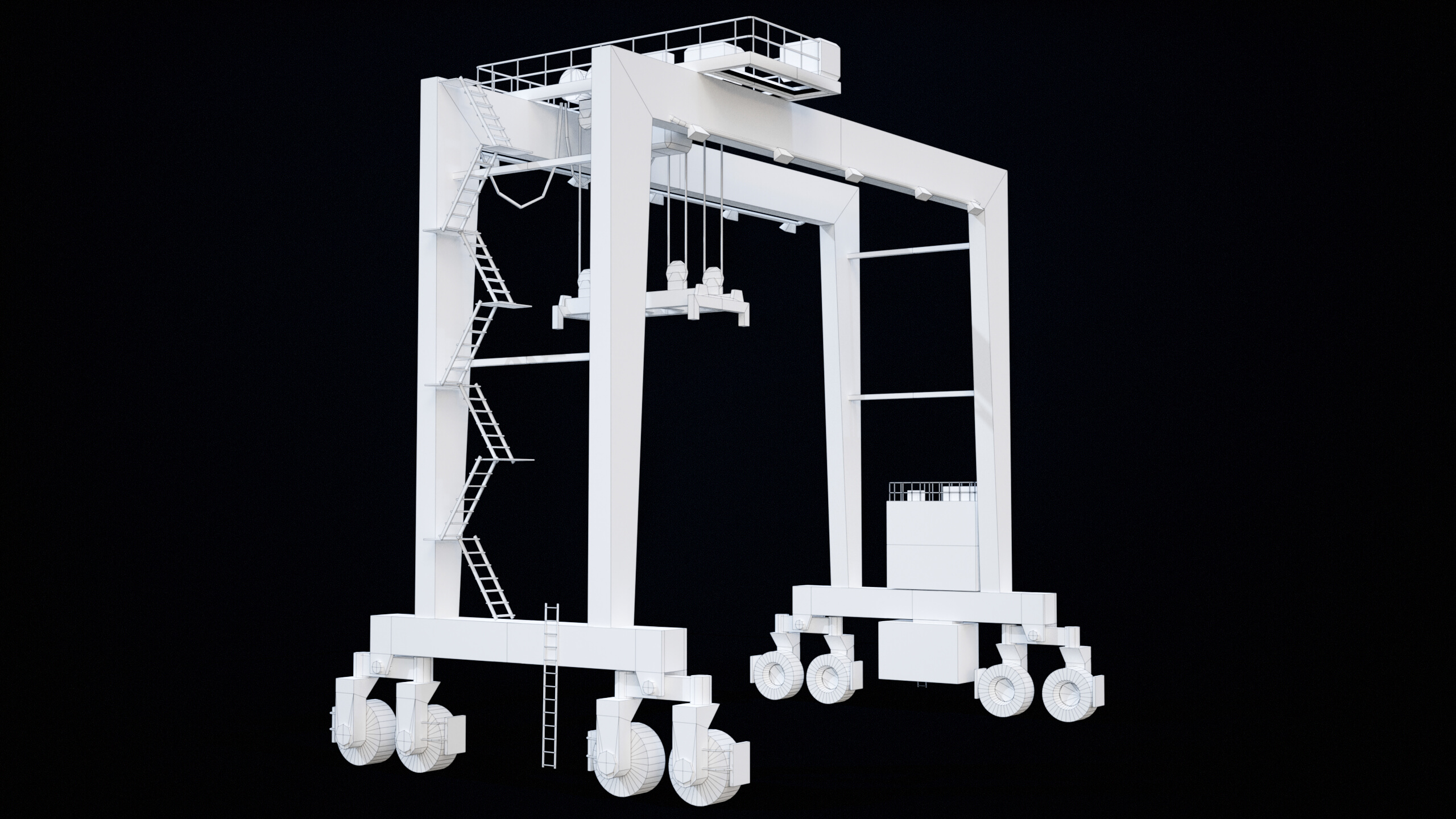 RTG Port Crane Game Ready PBR - 3D Model by Locus Models