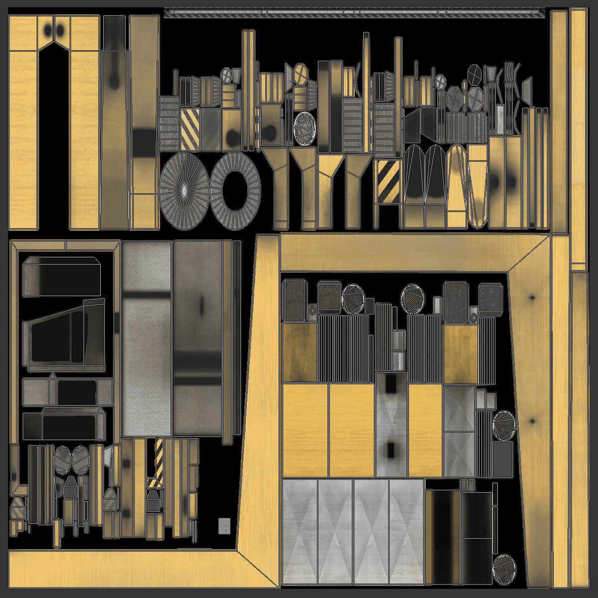 RTG Port Crane Game Ready PBR - 3D Model by Locus Models