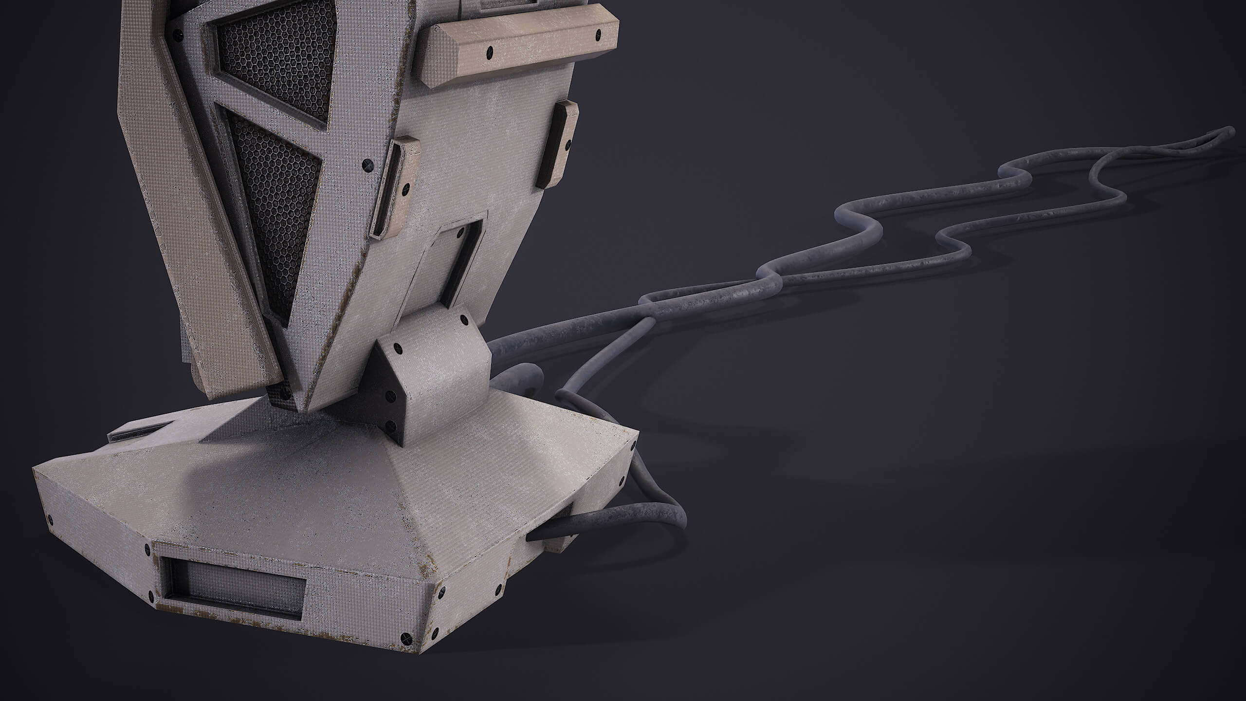 Sci Fi Computer Terminal Game Ready Pbr 3d Model By Locus Models