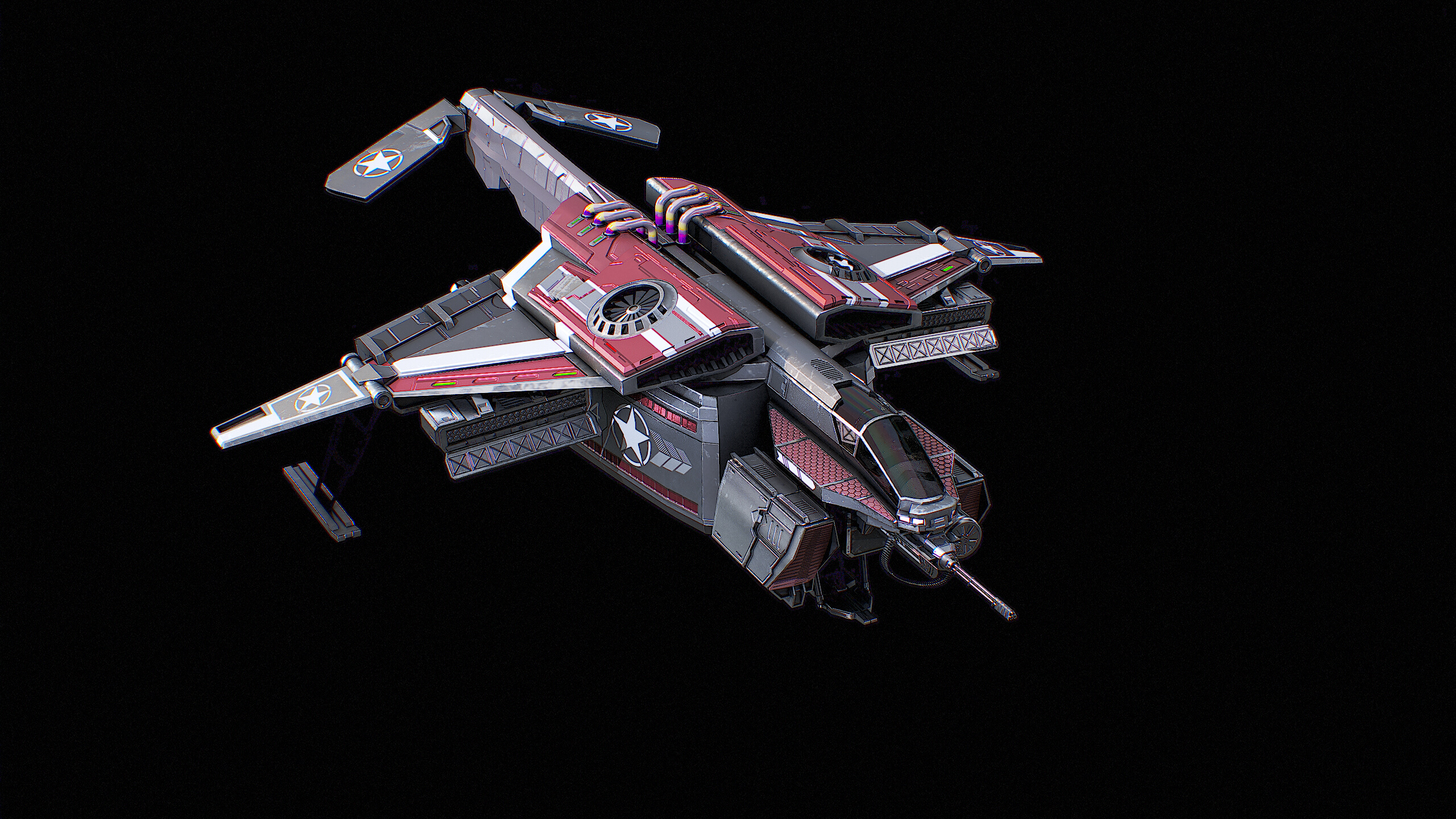 Sci-Fi Dropship PBR Game Ready 3D Model by Locus Models