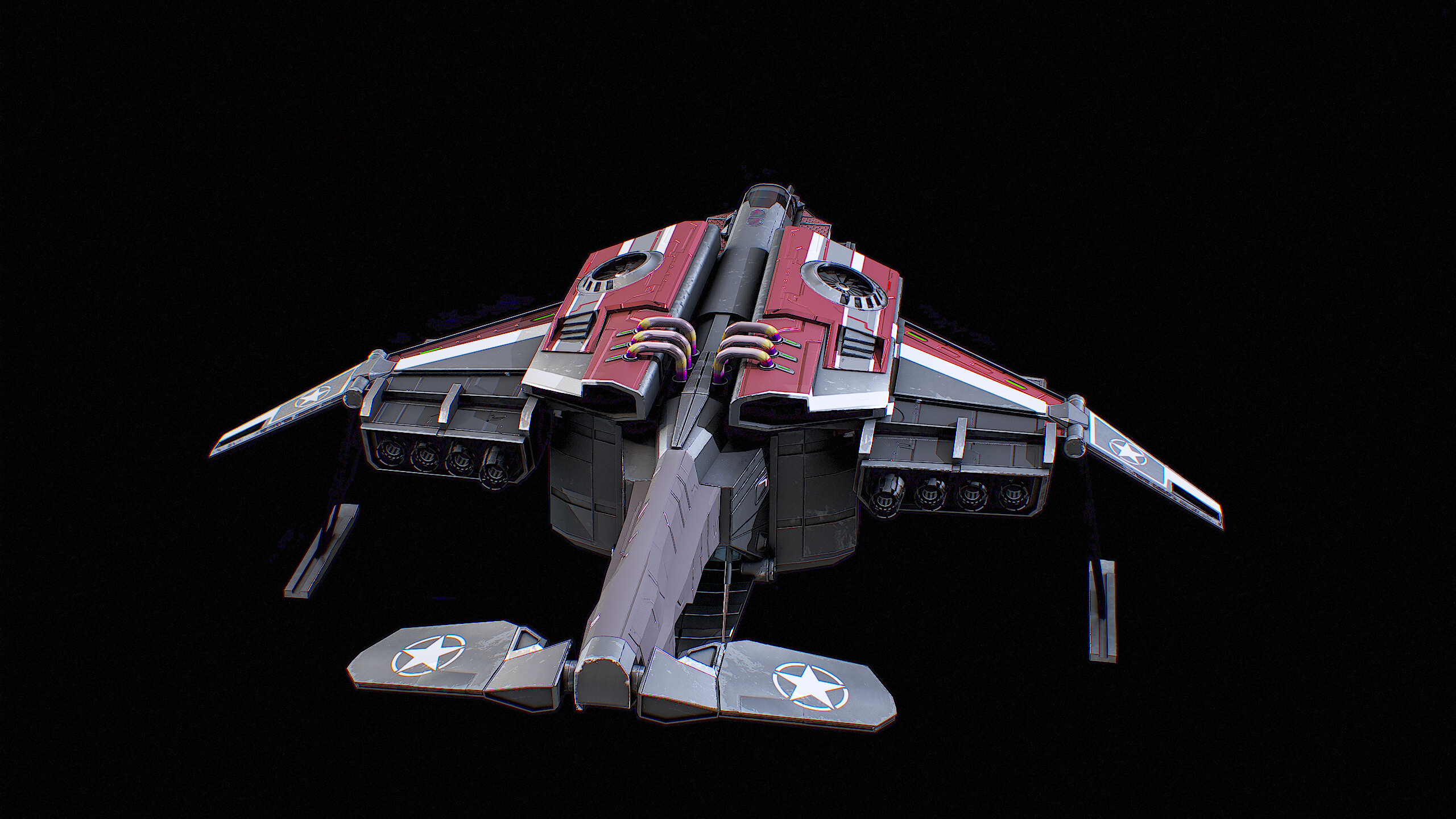 Sci-Fi Dropship PBR Game Ready 3D Model by Locus Models