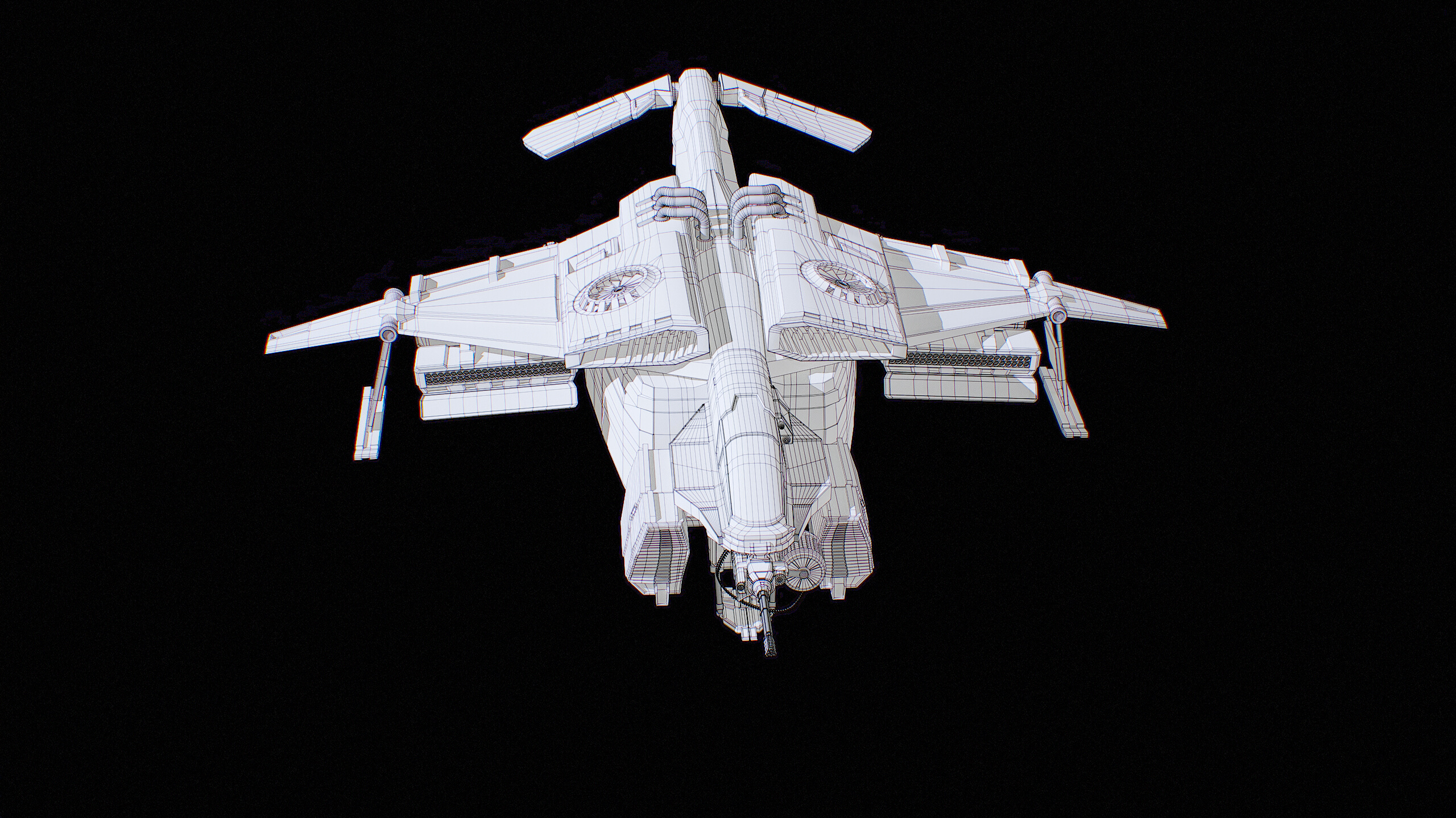 Sci-Fi Dropship PBR Game Ready 3D Model by Locus Models