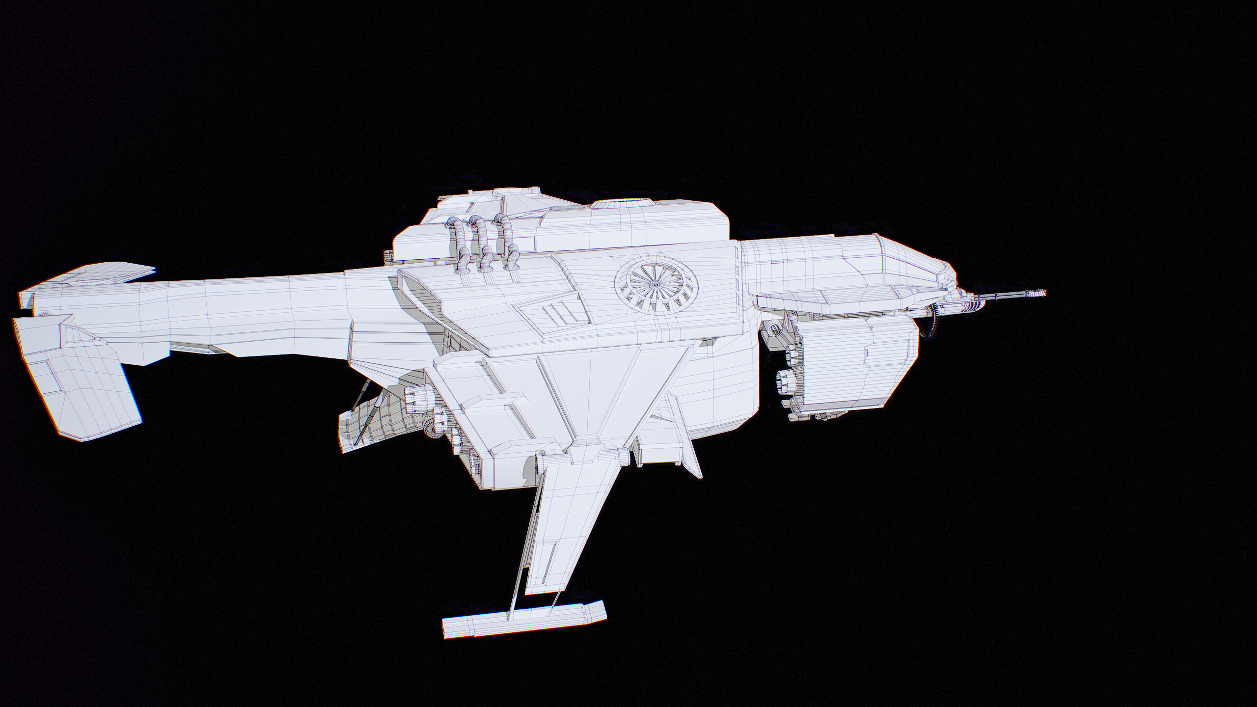 Sci-Fi Dropship PBR Game Ready 3D Model by Locus Models