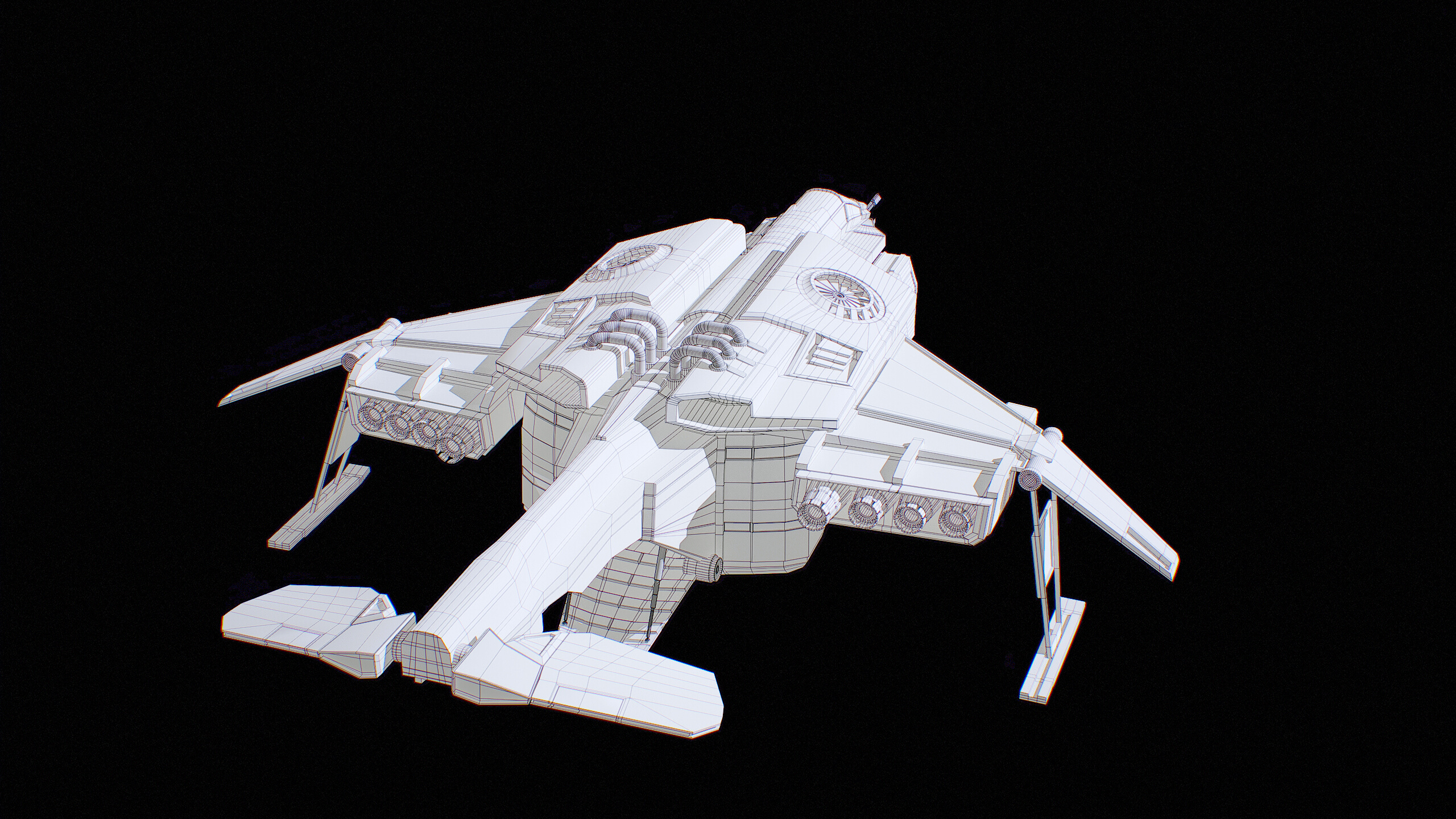 Sci-Fi Dropship PBR Game Ready 3D Model by Locus Models