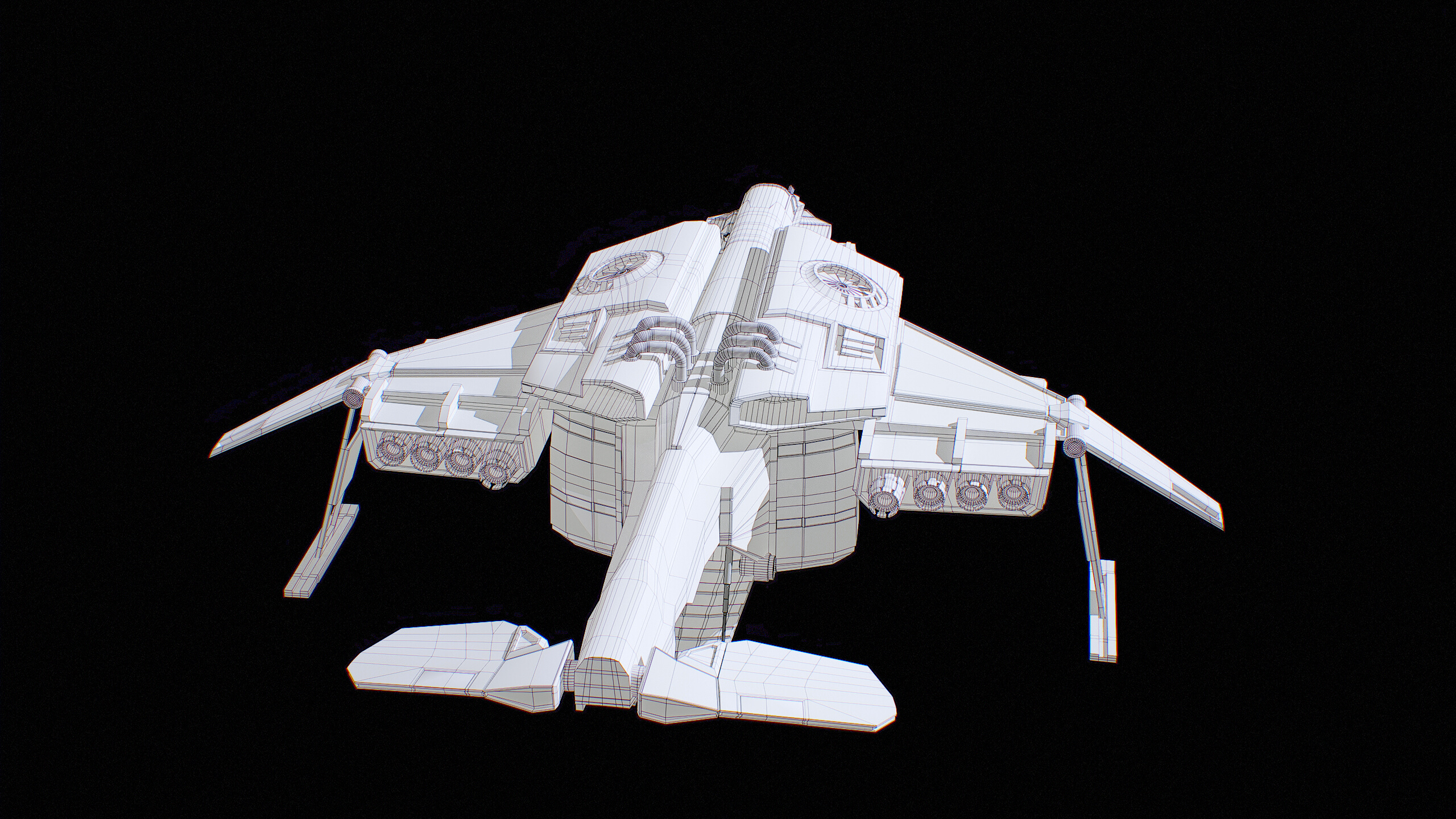 Sci-Fi Dropship PBR Game Ready 3D Model by Locus Models