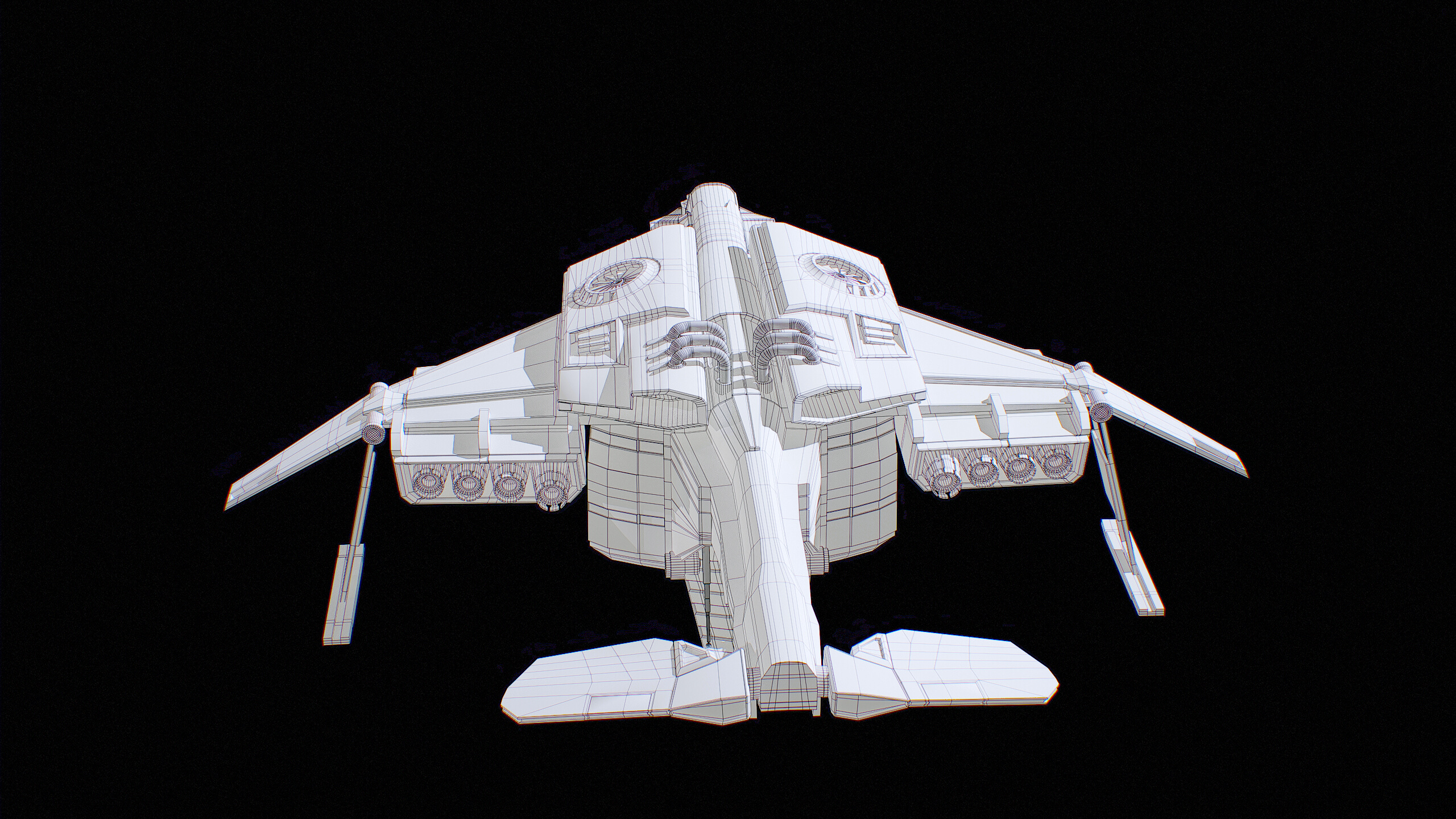 Sci-Fi Dropship PBR Game Ready 3D Model by Locus Models