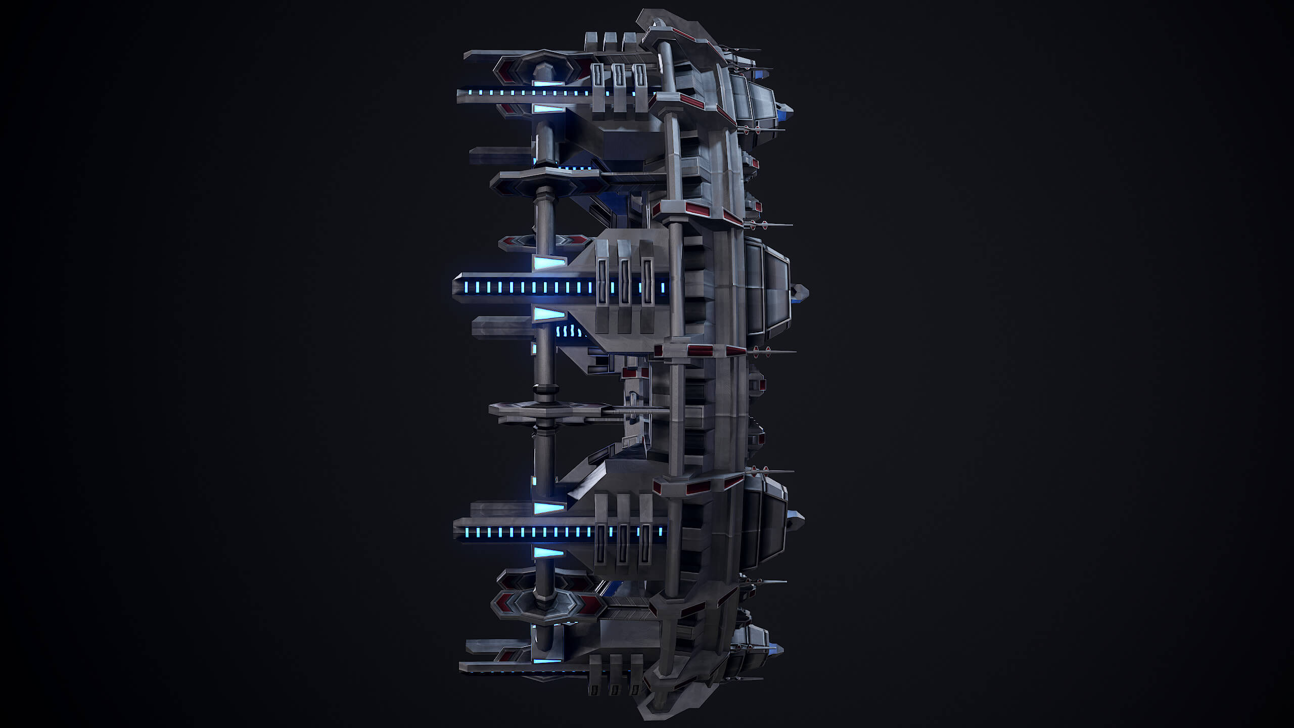 Sci-Fi Stargate Type 2 PBR 3D Model by Locus Models