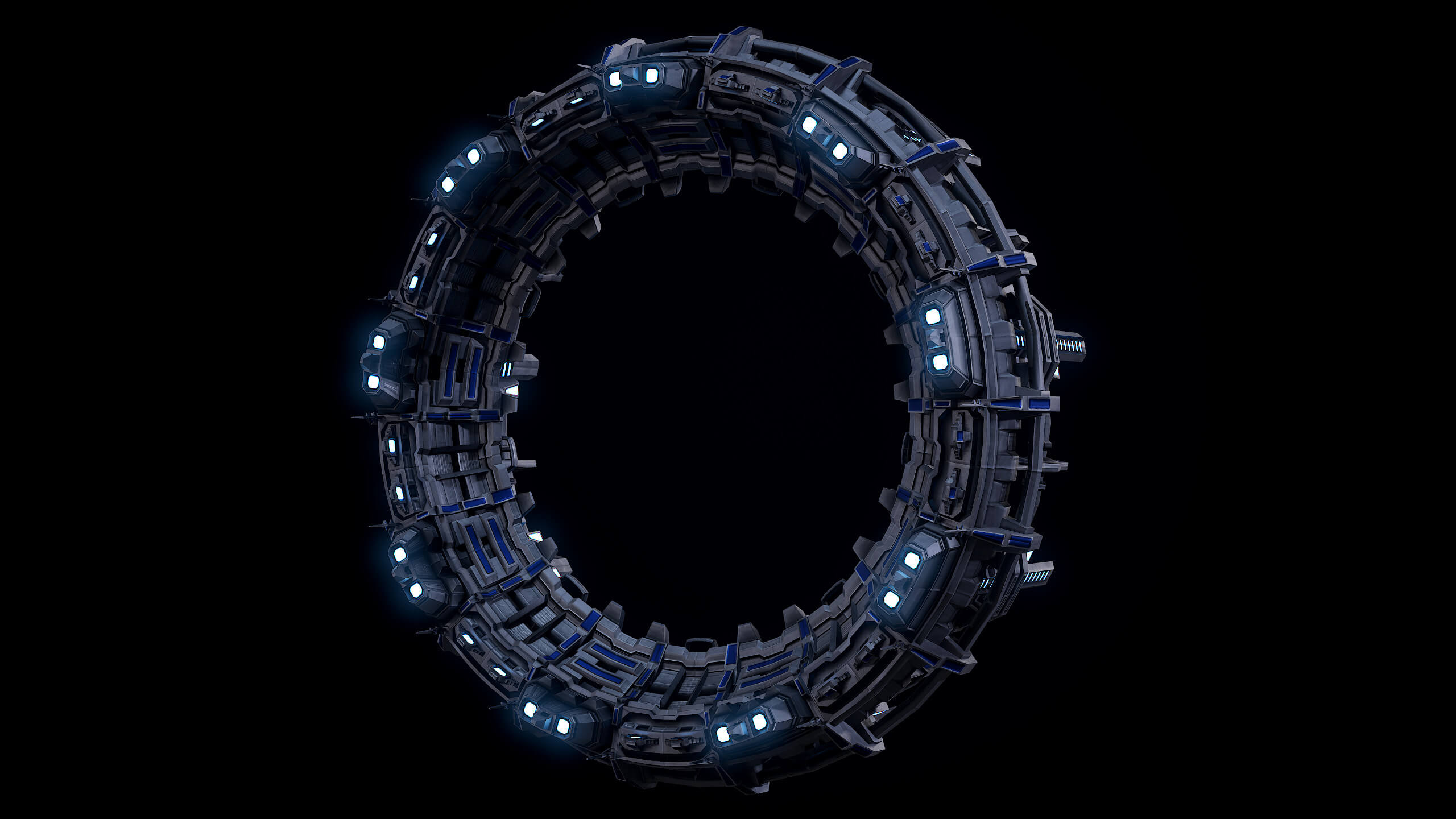 Sci-Fi Stargate Type 2 PBR 3D Model by Locus Models