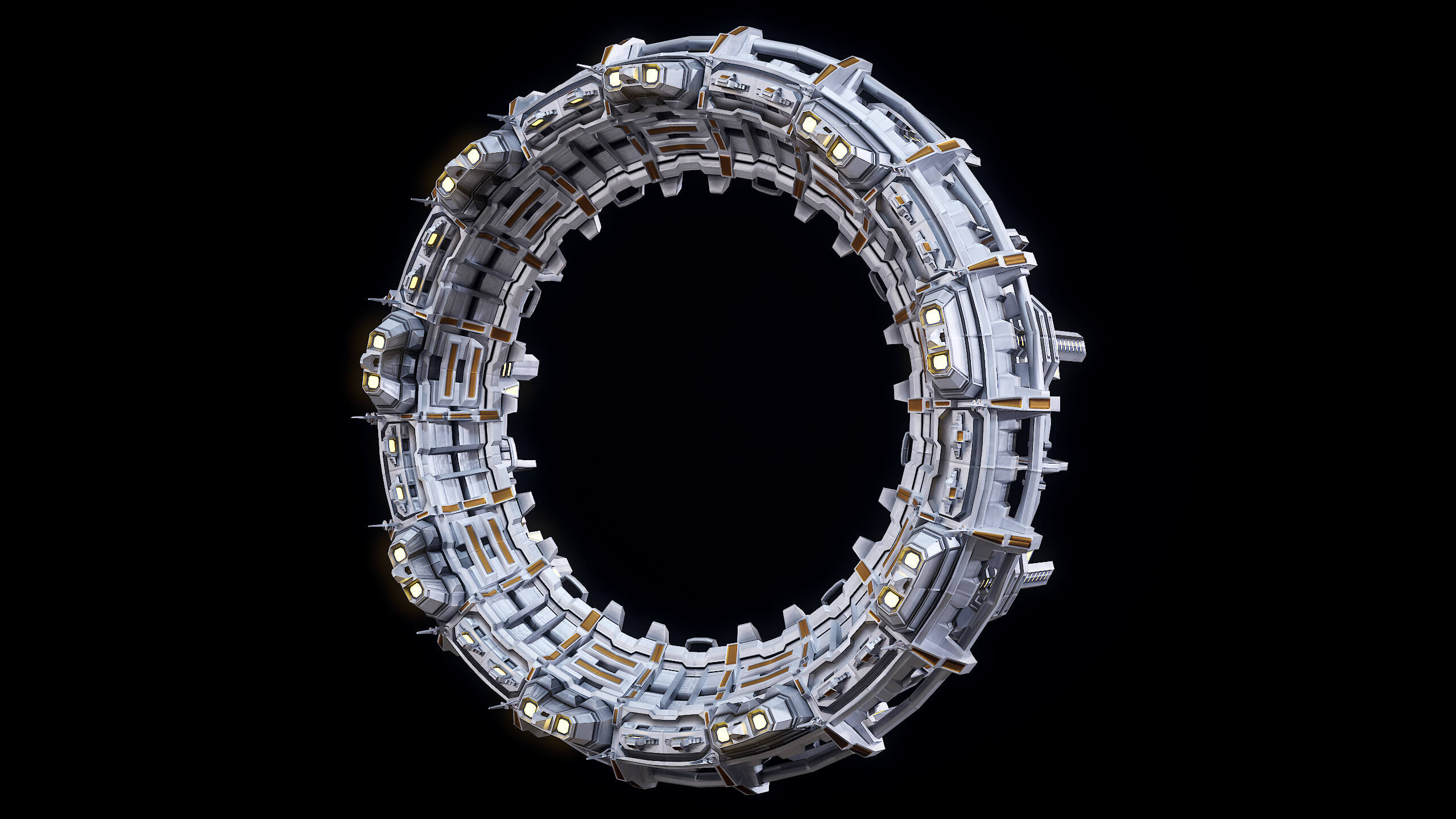 Sci-Fi Stargate Type 2 PBR 3D Model by Locus Models