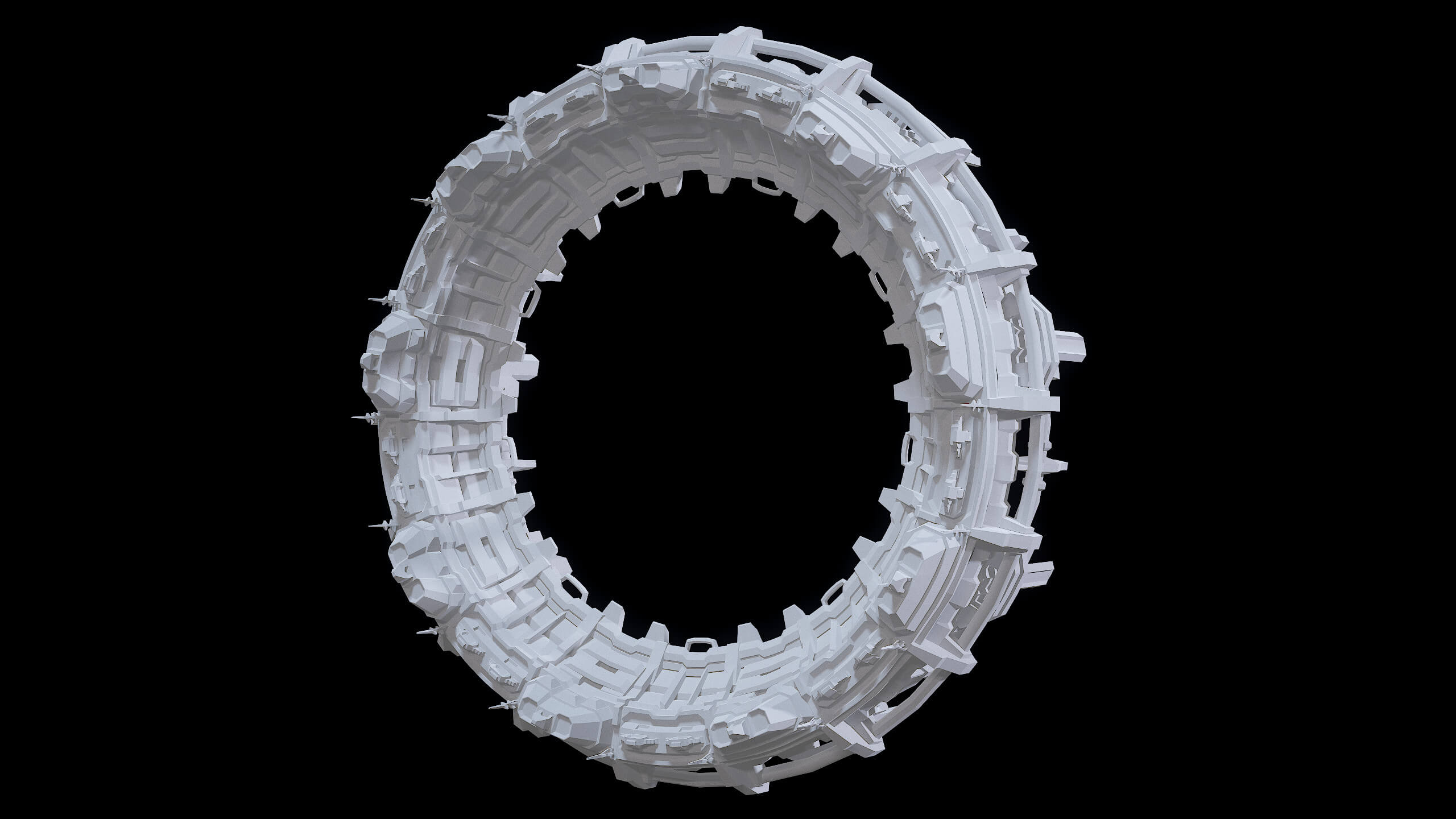 Sci-Fi Stargate Type 2 PBR 3D Model by Locus Models