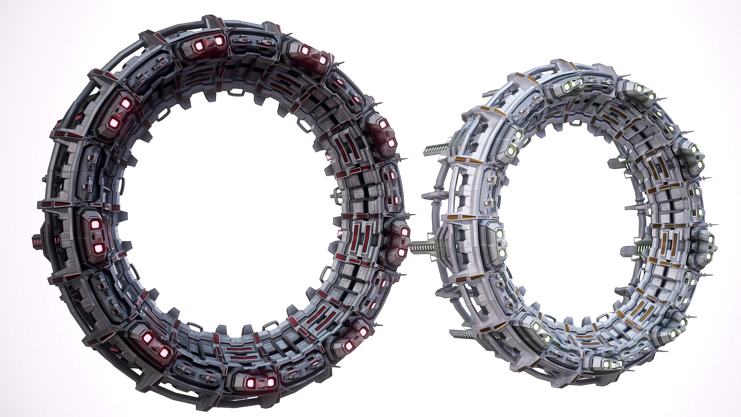 Sci-Fi Stargate Type 2 PBR 3D Model by Locus Models