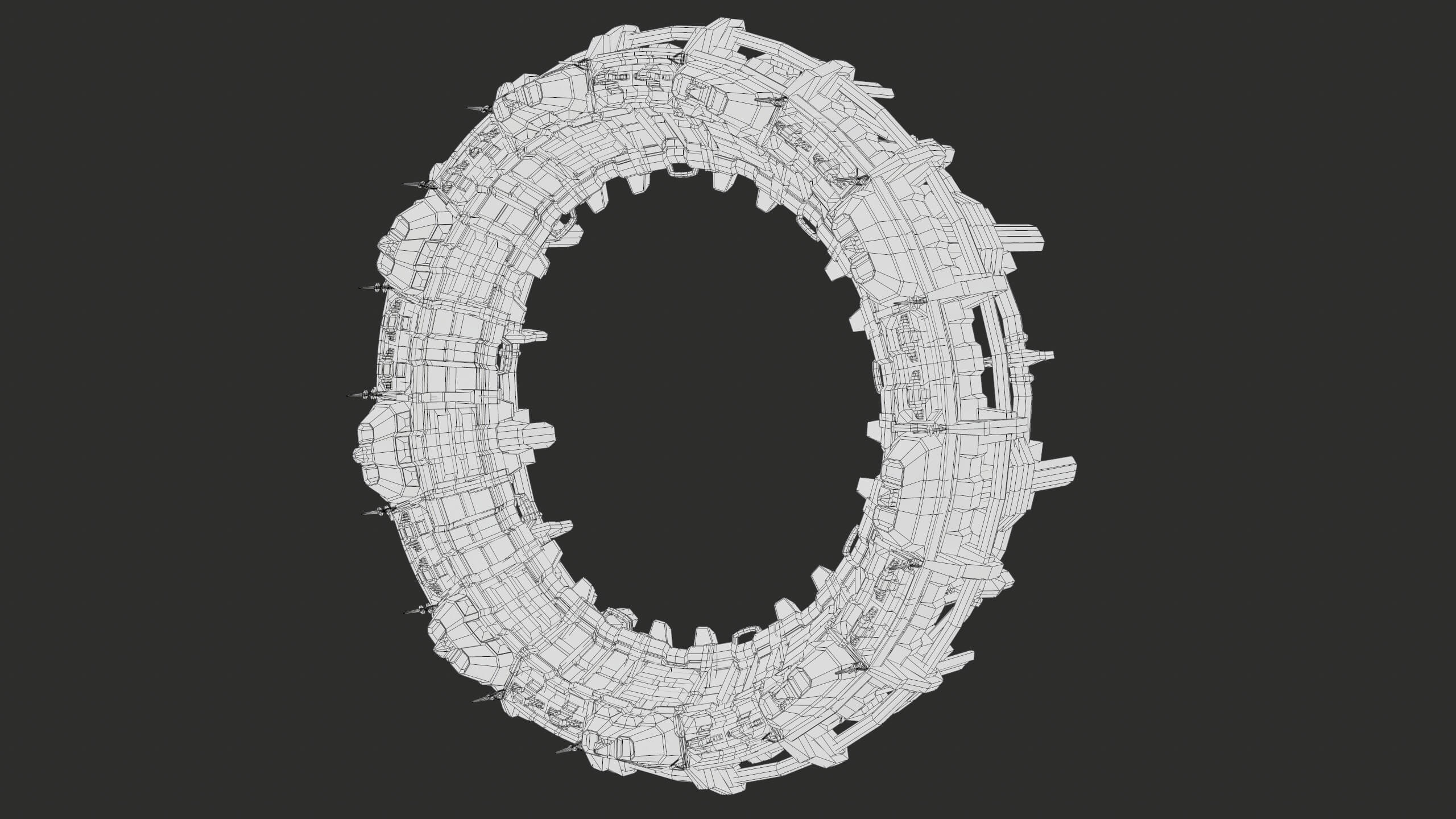 Sci-Fi Stargate Type 2 PBR 3D Model by Locus Models