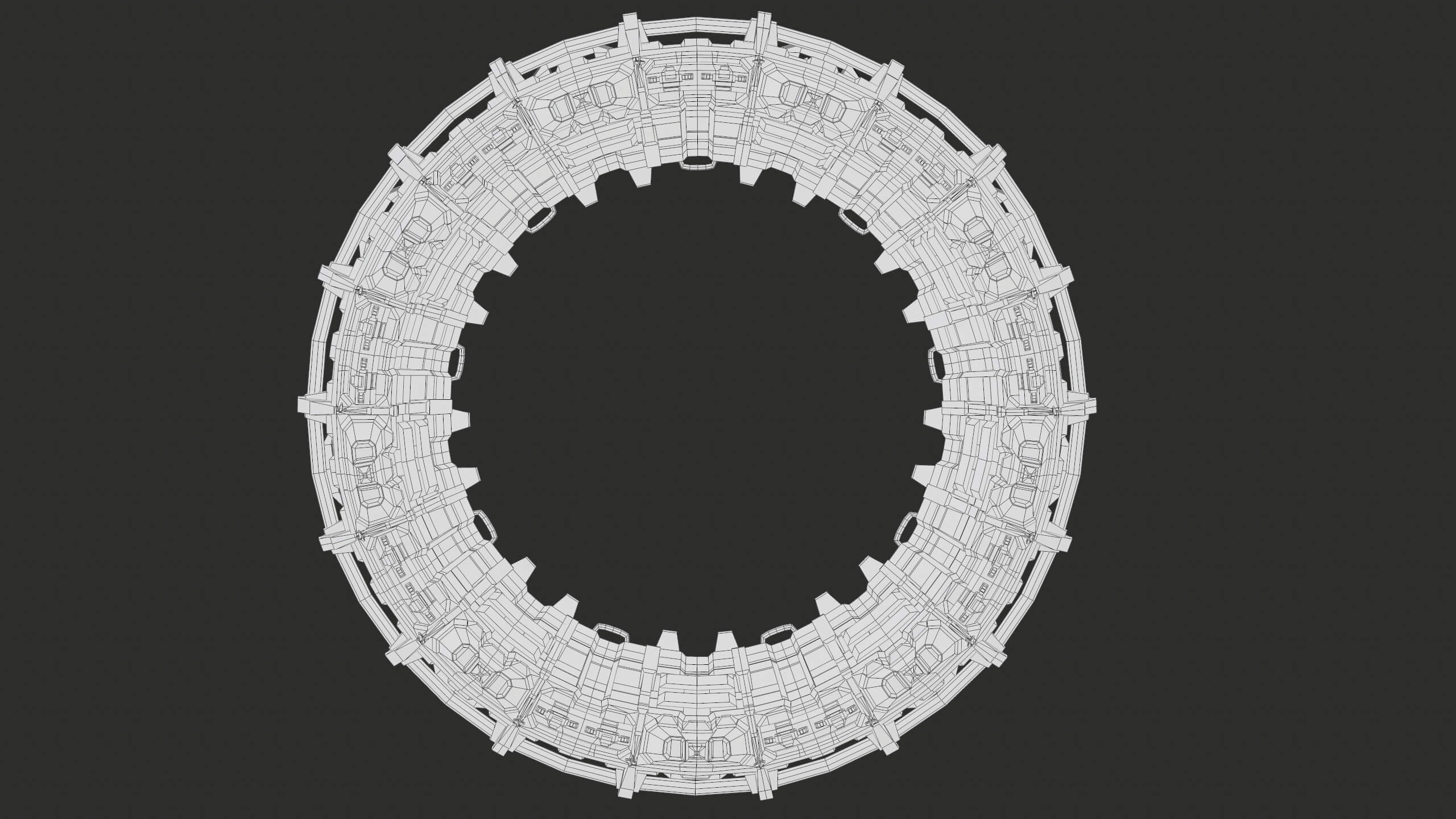 Sci-Fi Stargate Type 2 PBR 3D Model by Locus Models
