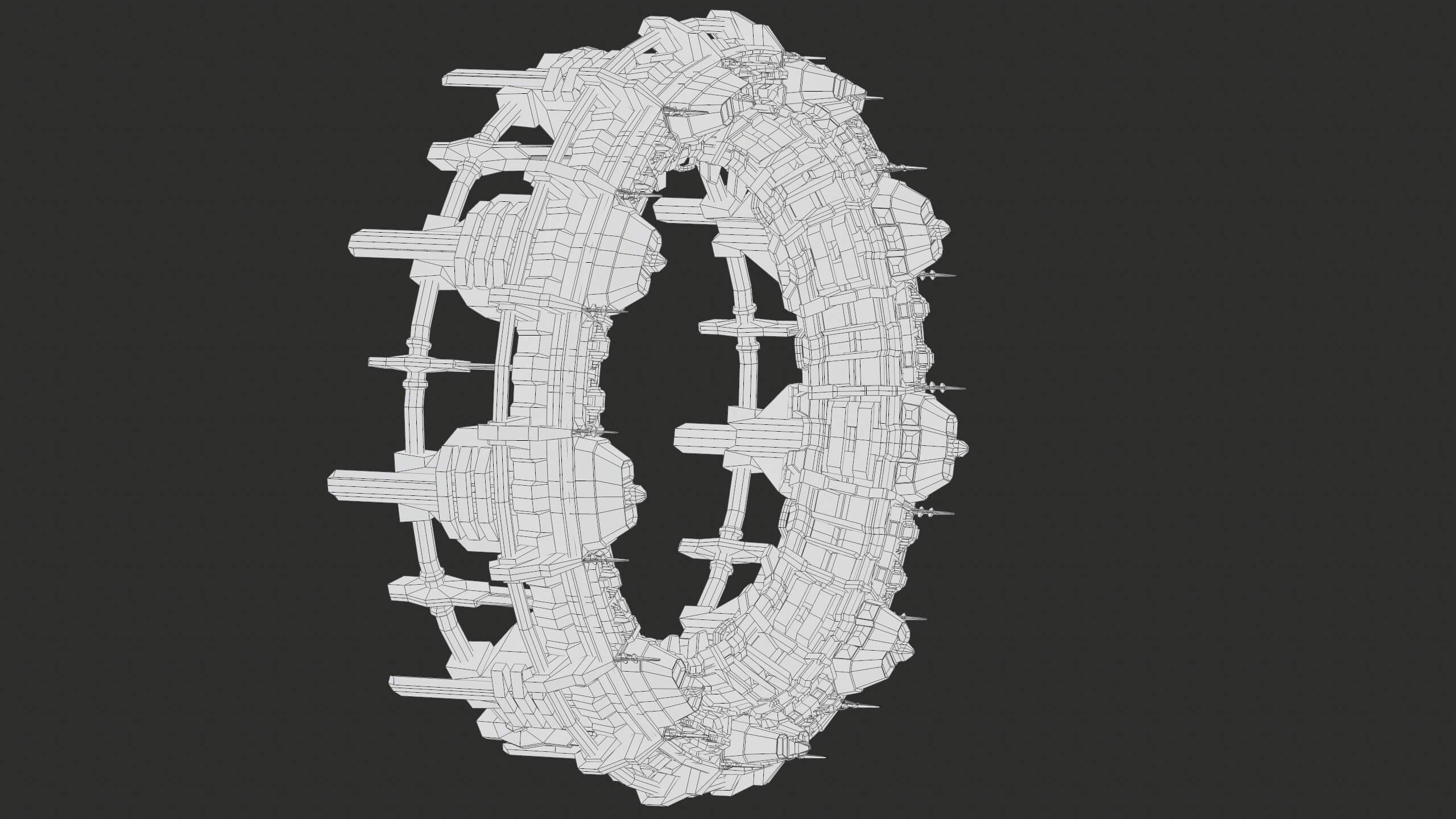 Sci-Fi Stargate Type 2 PBR 3D Model by Locus Models