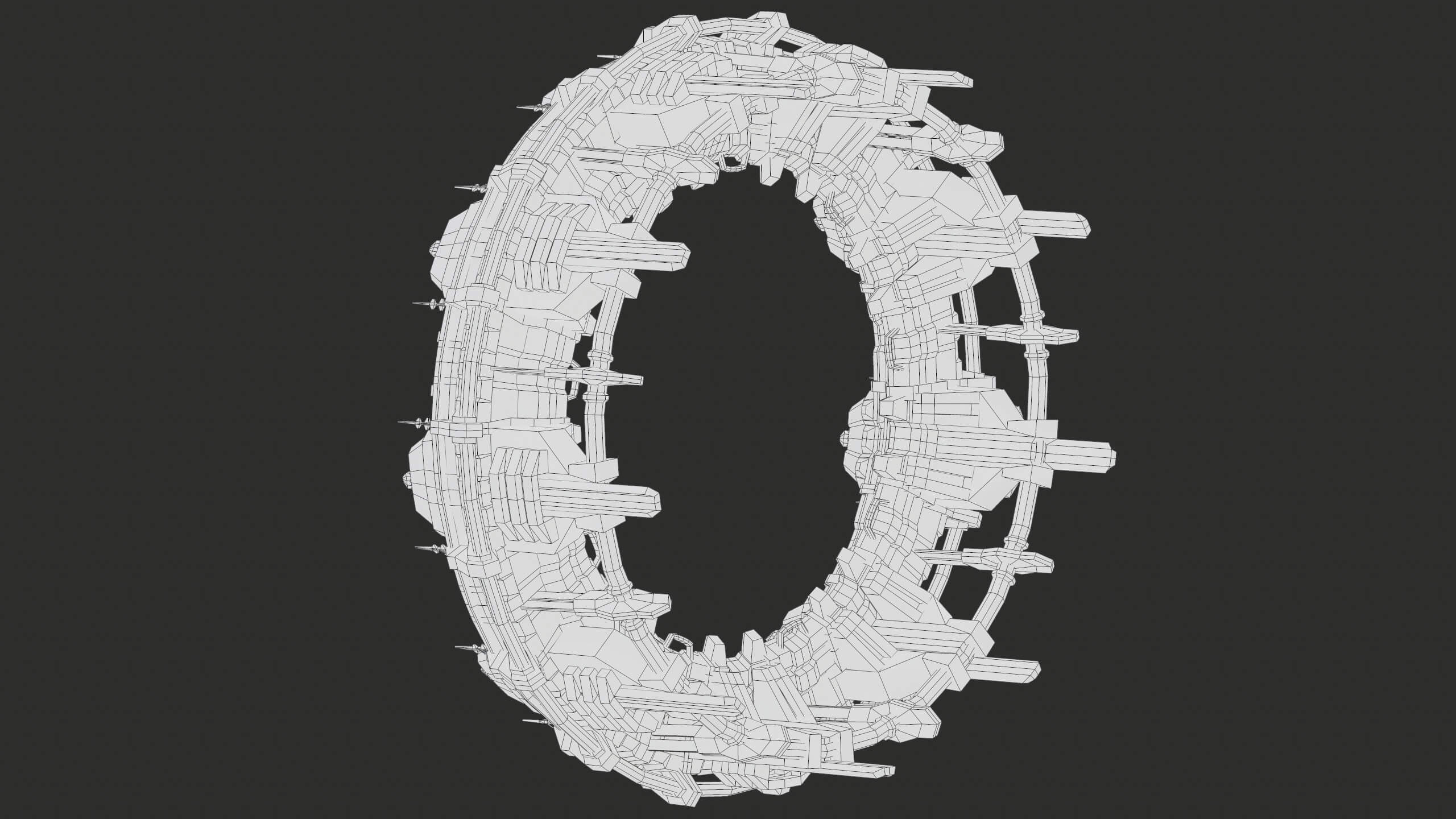 Sci-Fi Stargate Type 2 PBR 3D Model by Locus Models