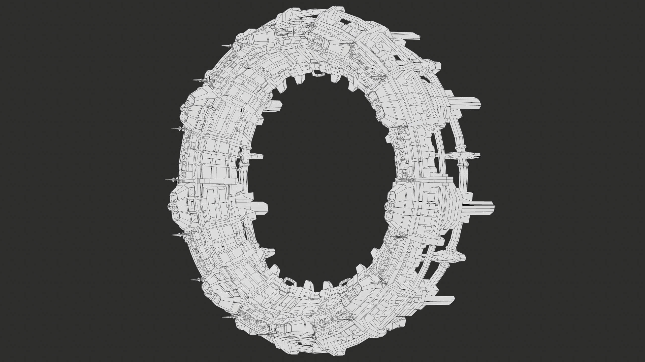 Sci-Fi Stargate Type 2 PBR 3D Model by Locus Models