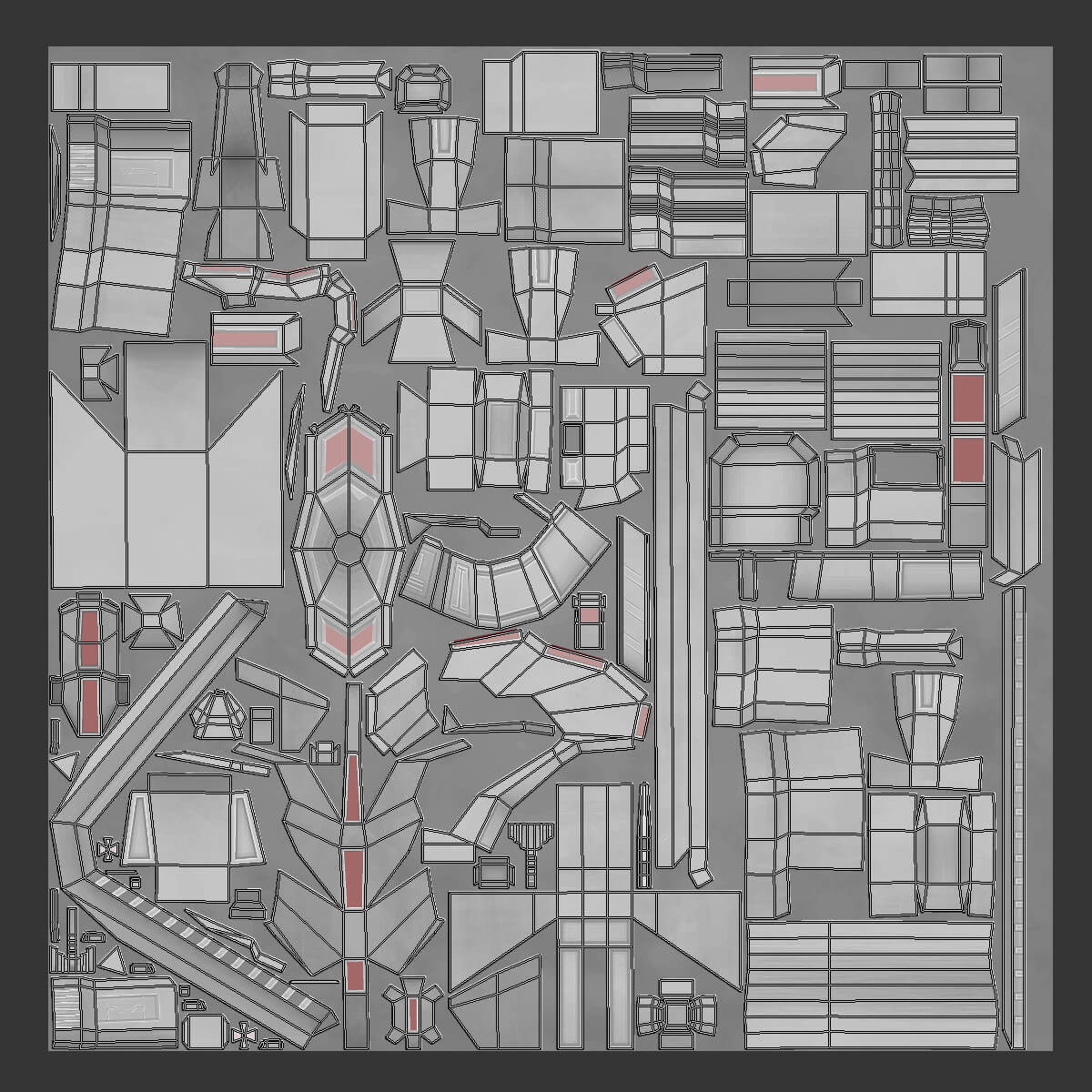 Sci-Fi Stargate Type 2 PBR 3D Model by Locus Models