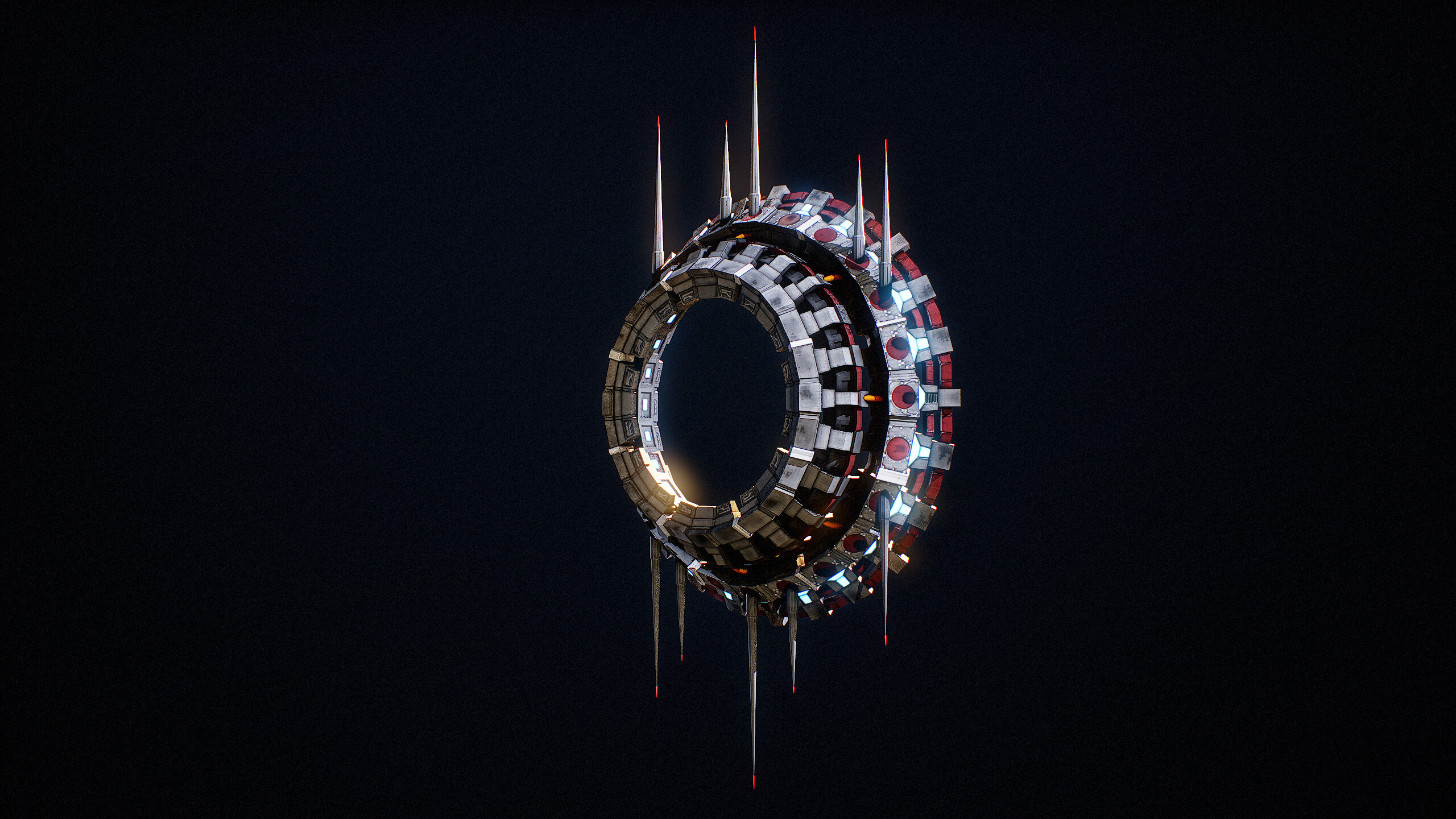 Sci-Fi Stargate Type 3 PBR 3D Model by Locus Models