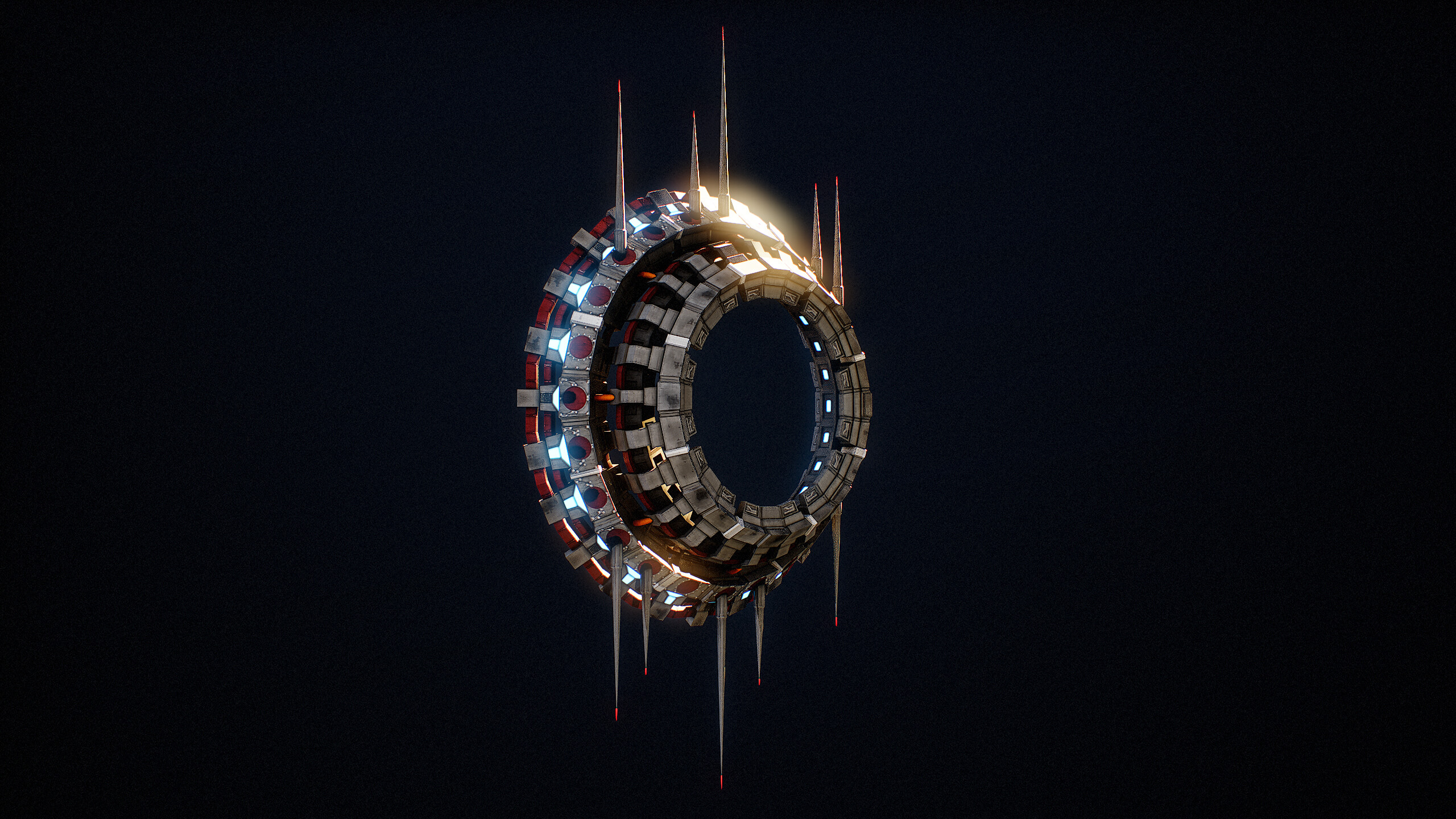 Sci-Fi Stargate Type 3 PBR 3D Model by Locus Models