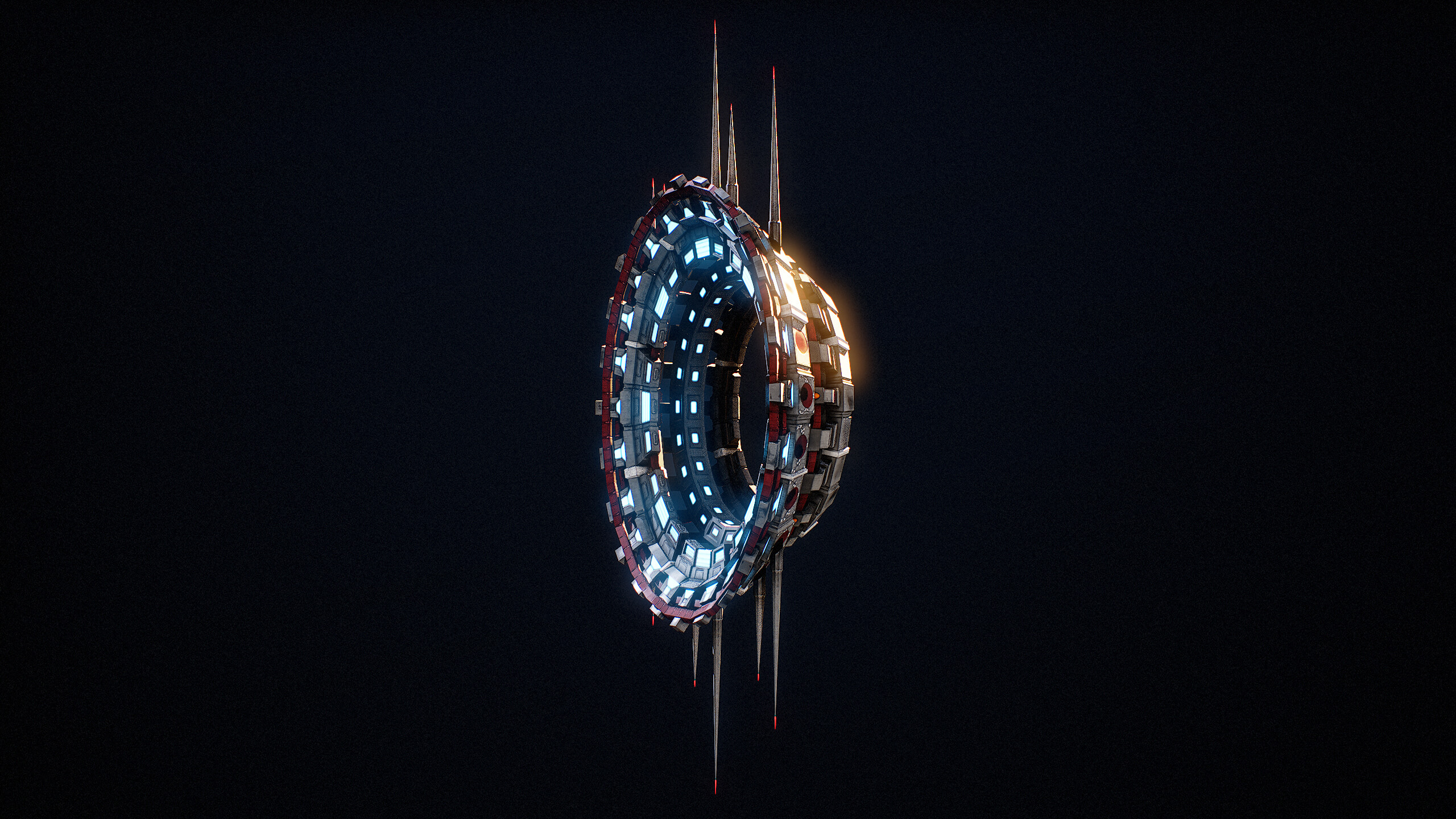 Sci-Fi Stargate Type 3 PBR 3D Model by Locus Models