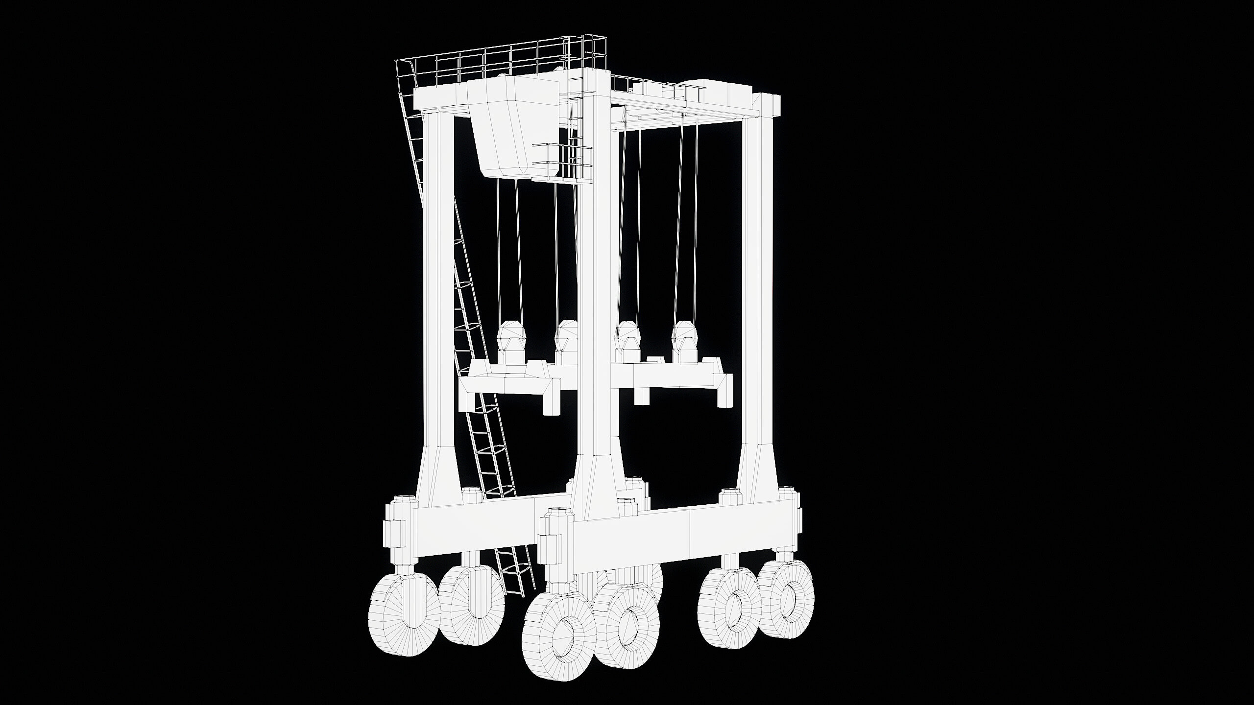 Straddle Carrier PBR - 3D Model by Locus Models