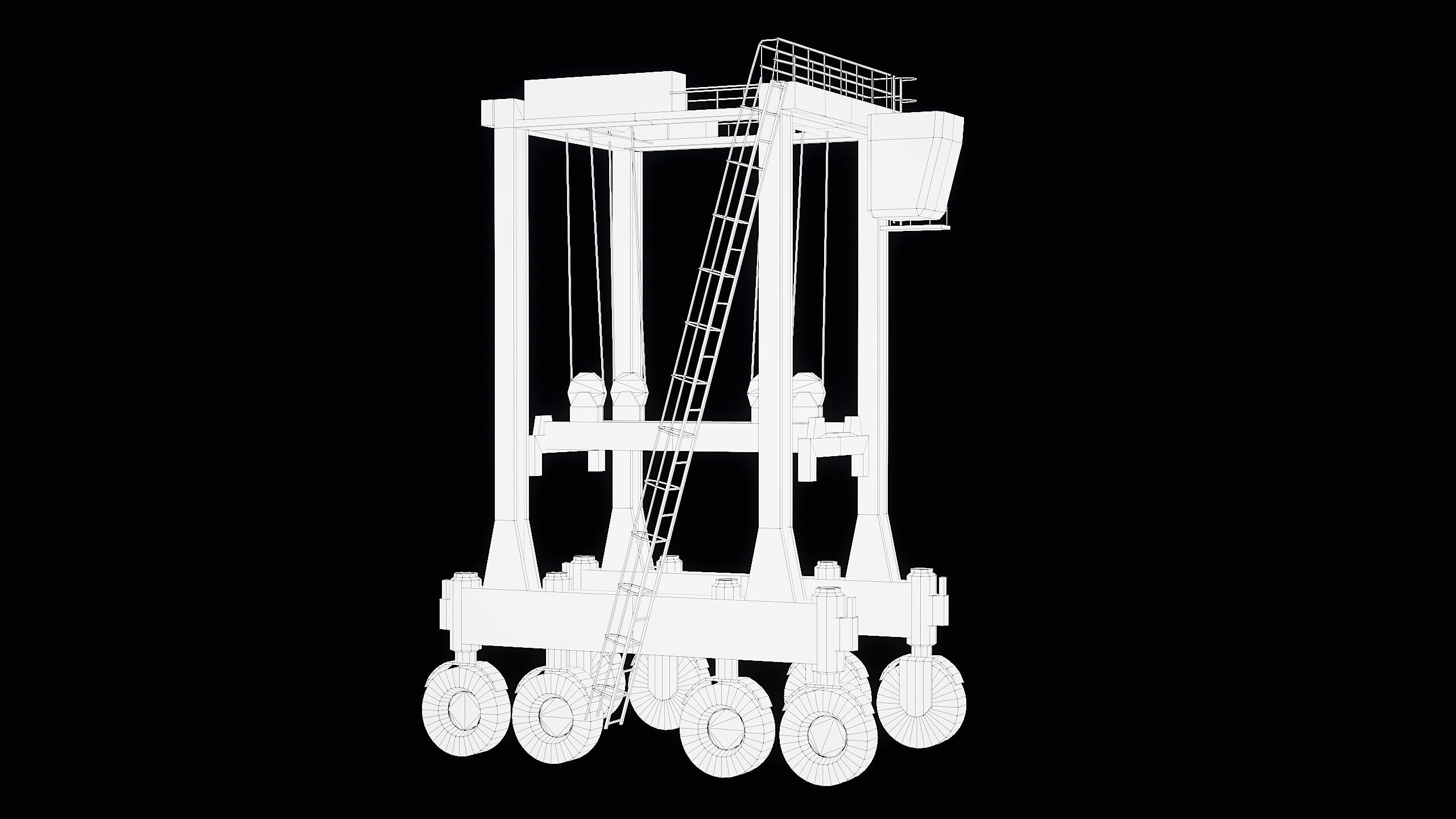 Straddle Carrier PBR - 3D Model by Locus Models