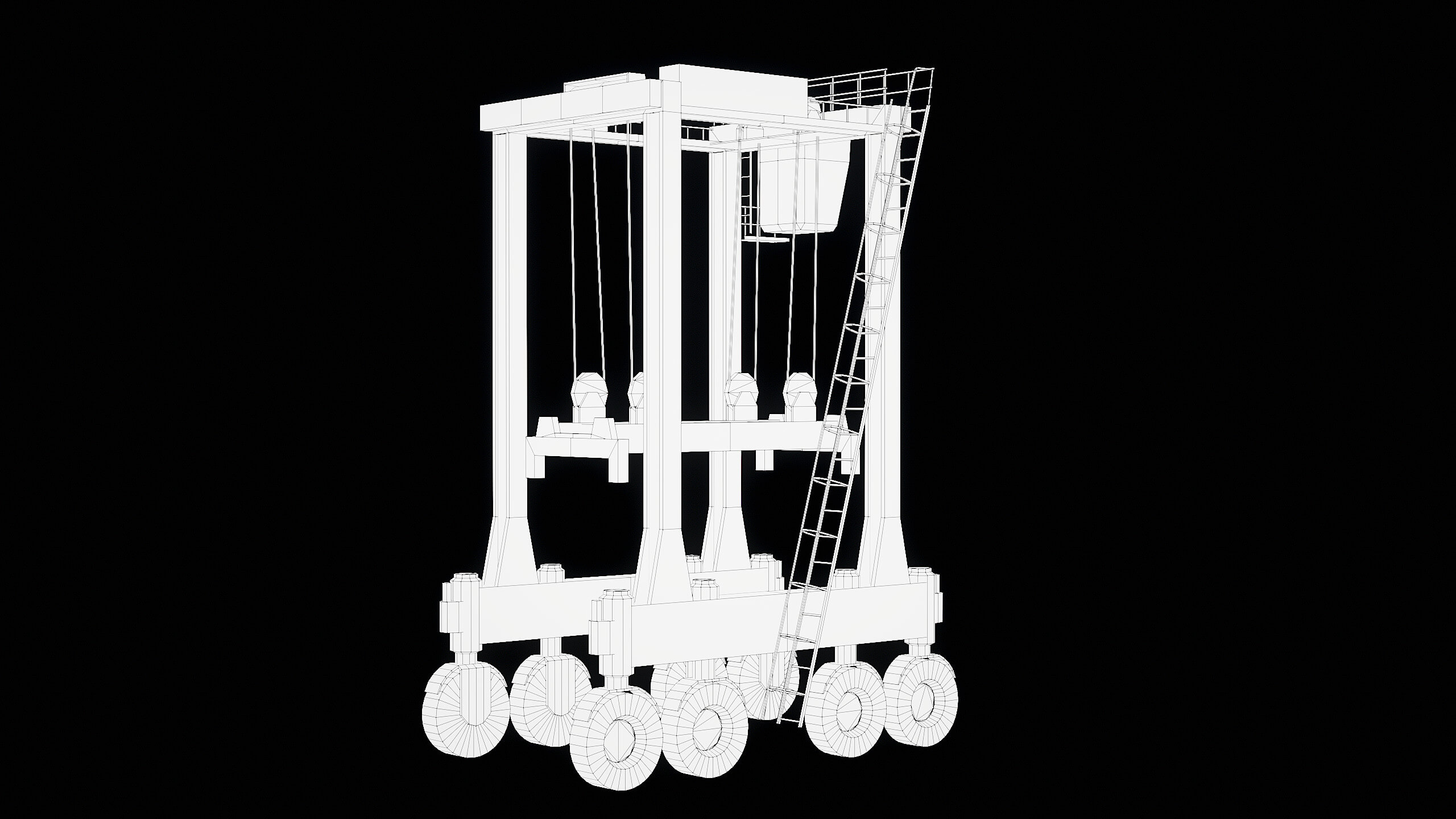 Straddle Carrier PBR - 3D Model by Locus Models
