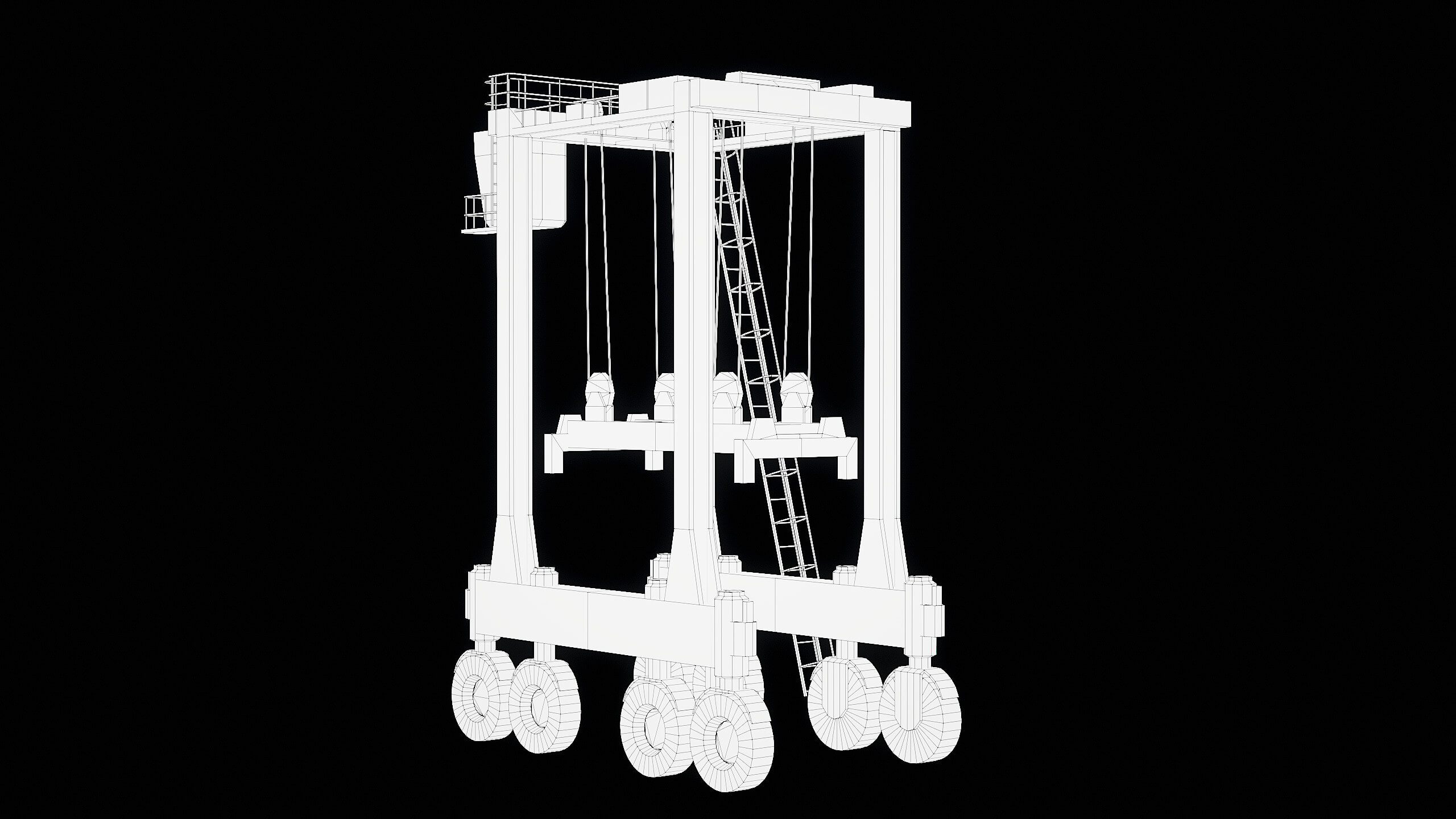 Straddle Carrier PBR - 3D Model by Locus Models