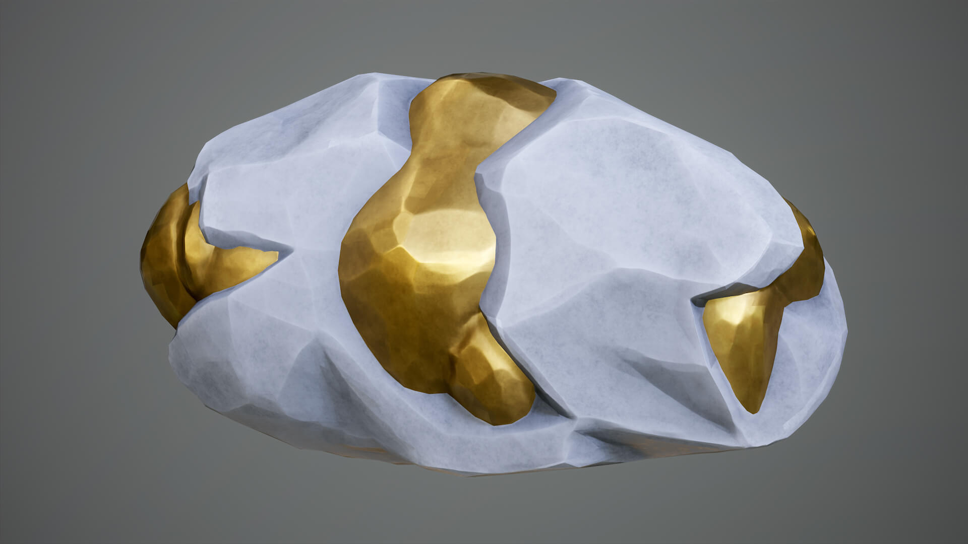 Stylized Cartoon Magic Ore Gold PBR - 3D Model by Locus Models