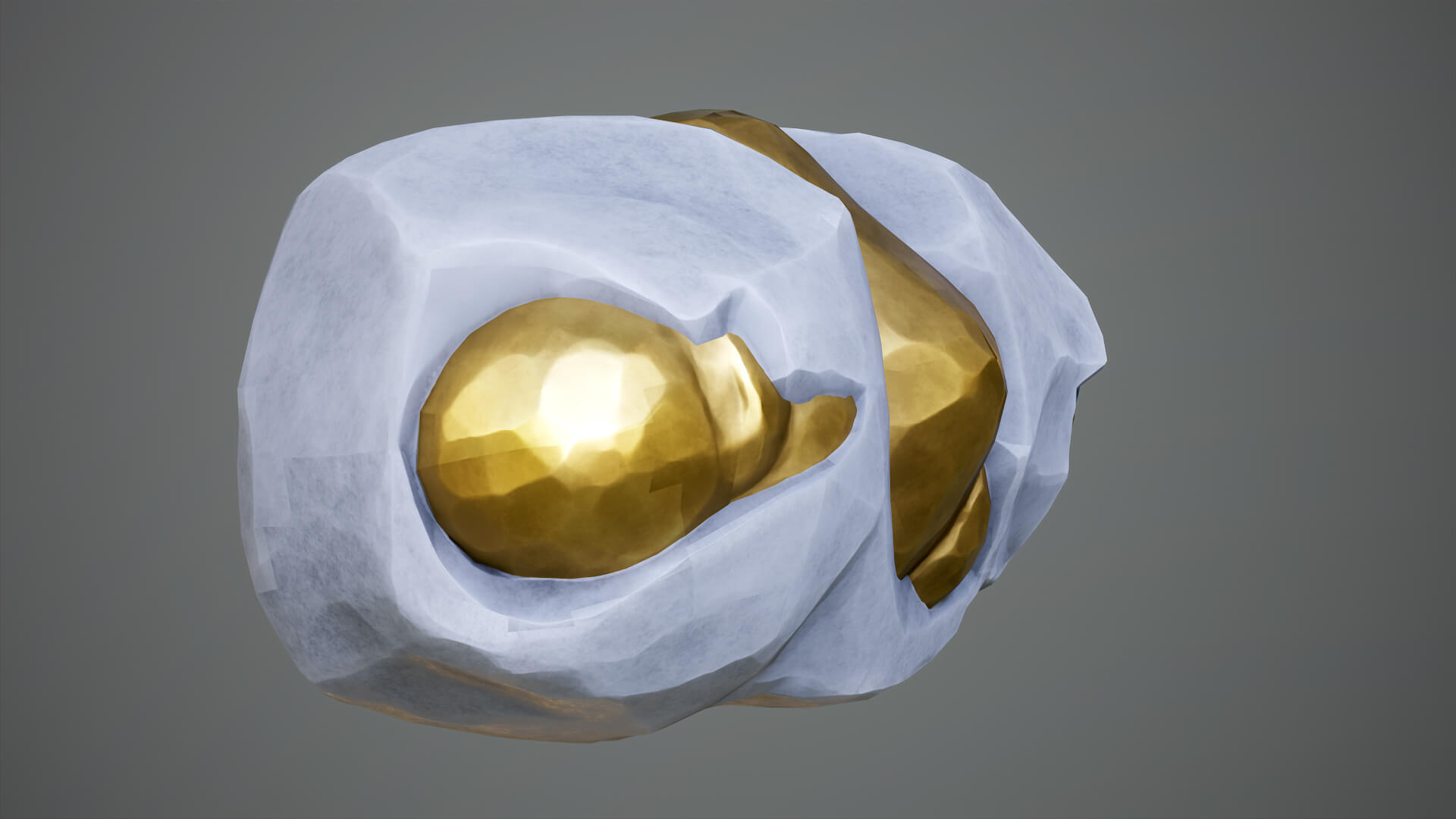 Stylized Cartoon Magic Ore Gold PBR - 3D Model by Locus Models