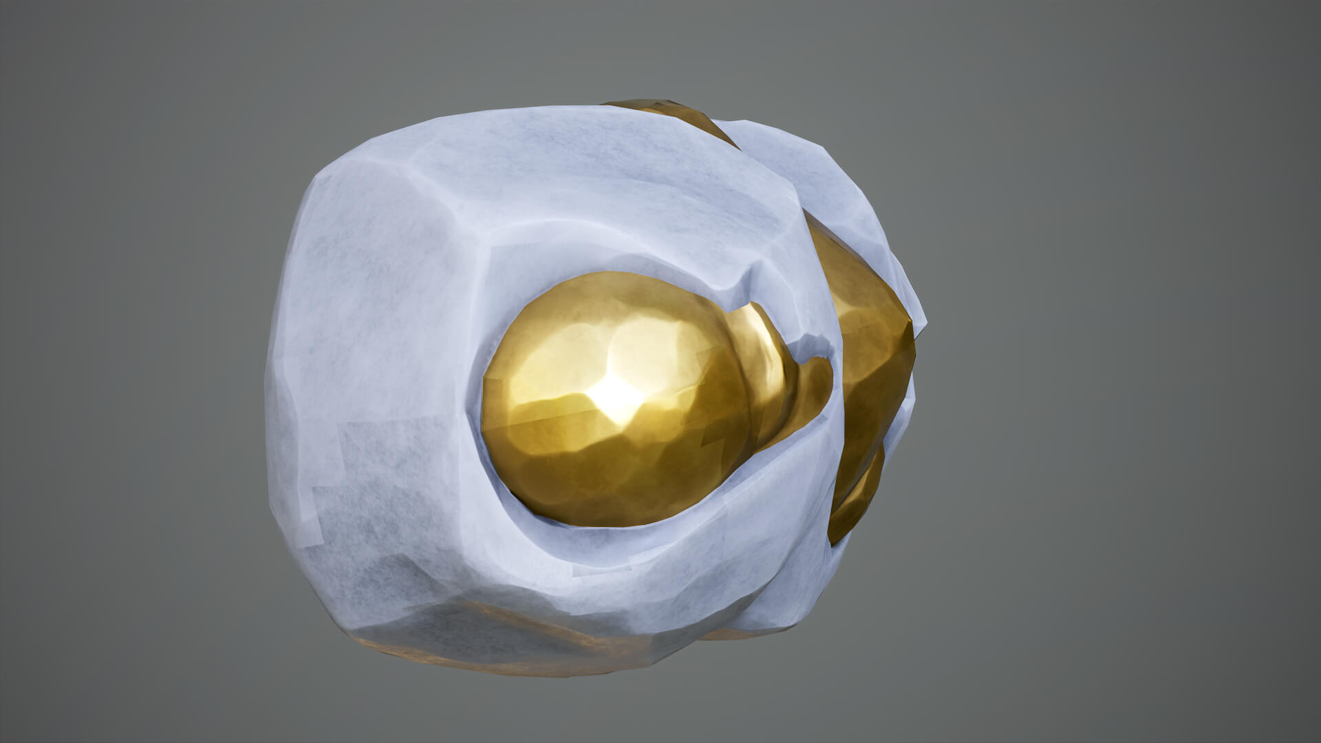 Stylized Cartoon Magic Ore Gold PBR - 3D Model by Locus Models