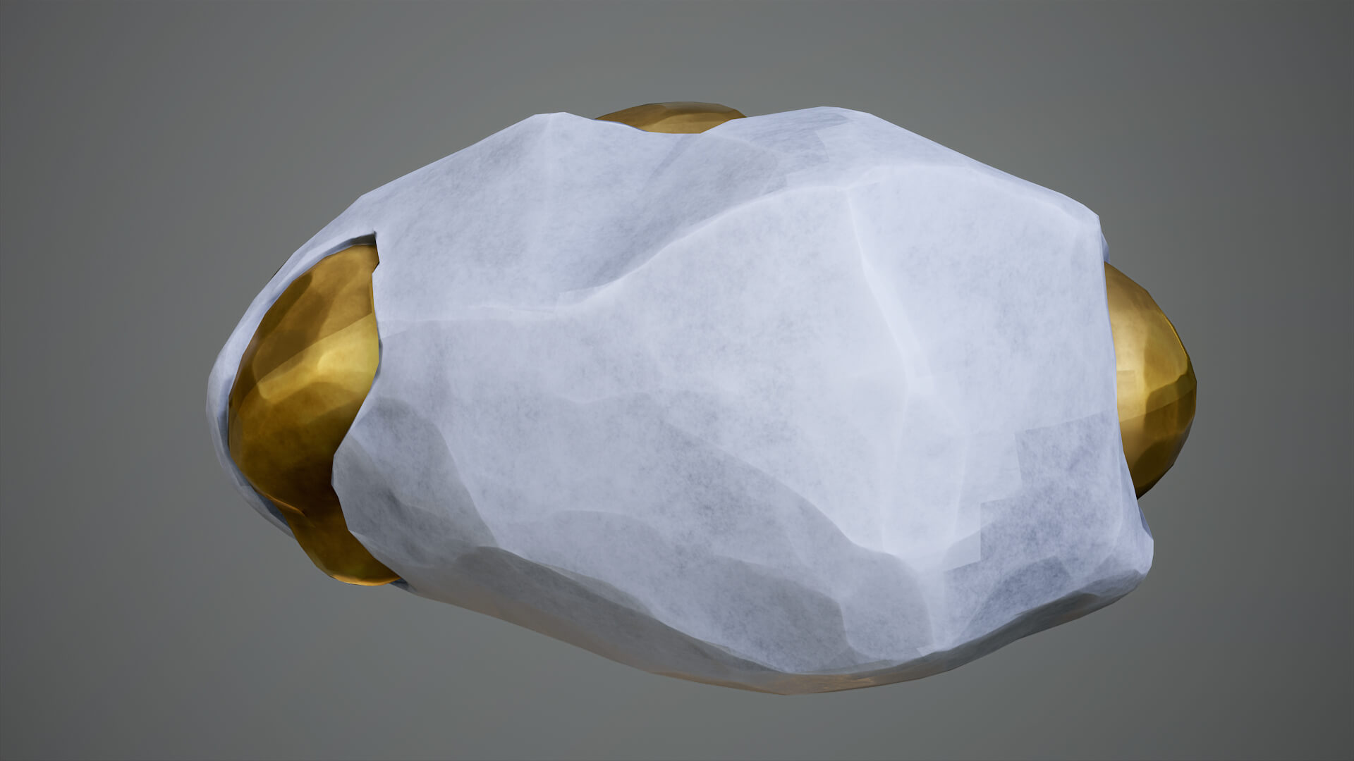 Stylized Cartoon Magic Ore Gold PBR - 3D Model by Locus Models