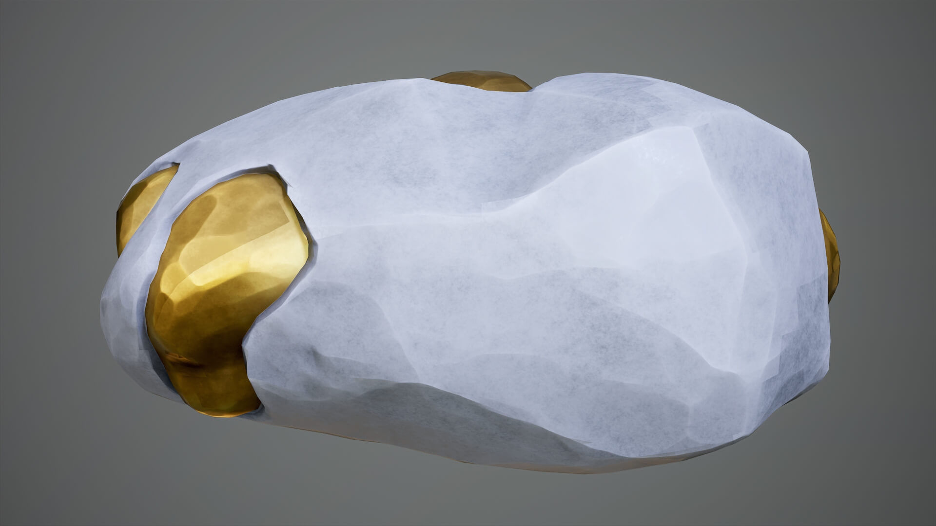 Stylized Cartoon Magic Ore Gold PBR - 3D Model by Locus Models