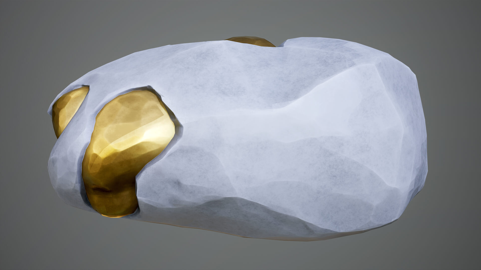 Stylized Cartoon Magic Ore Gold PBR - 3D Model by Locus Models