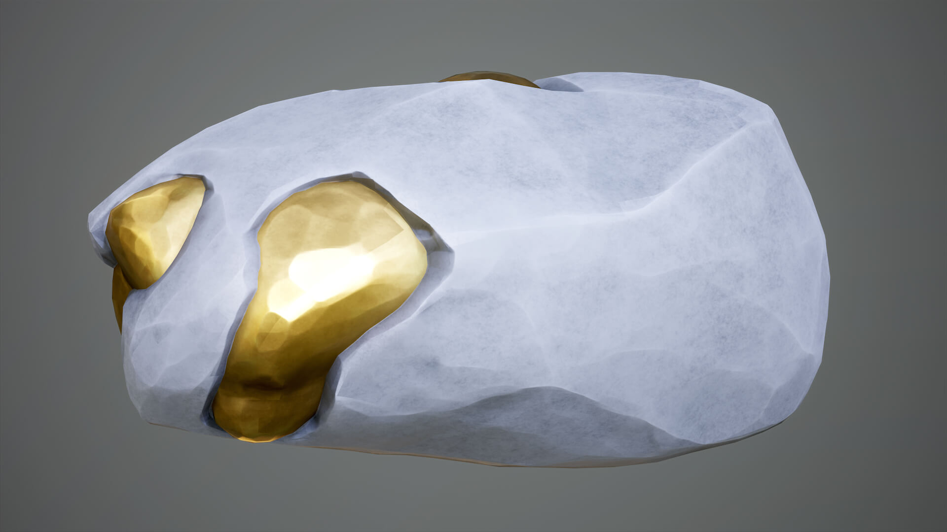 Stylized Cartoon Magic Ore Gold PBR - 3D Model by Locus Models