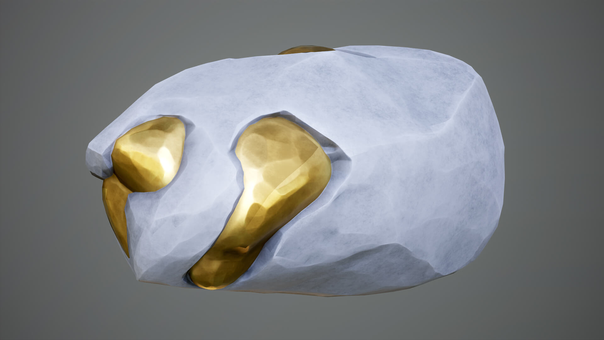 Stylized Cartoon Magic Ore Gold PBR - 3D Model by Locus Models