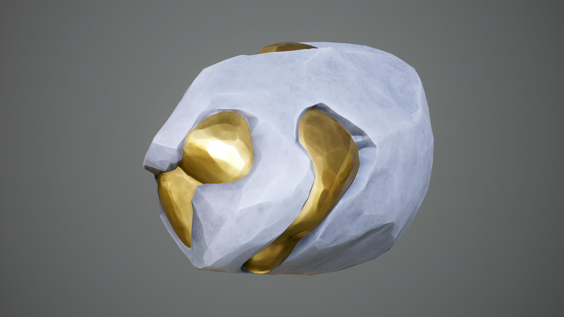 Stylized Cartoon Magic Ore Gold PBR - 3D Model by Locus Models