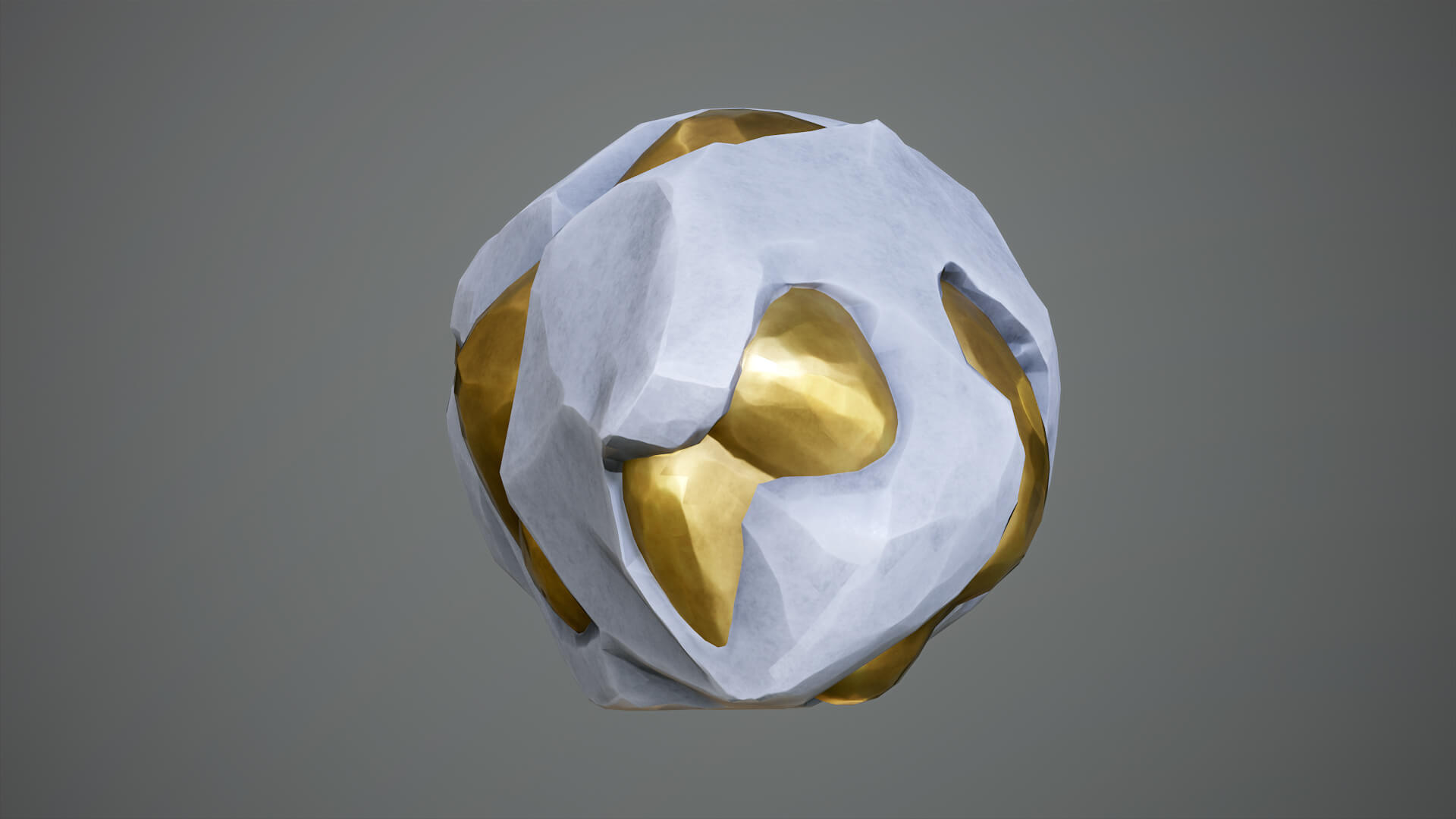 Stylized Cartoon Magic Ore Gold PBR - 3D Model by Locus Models