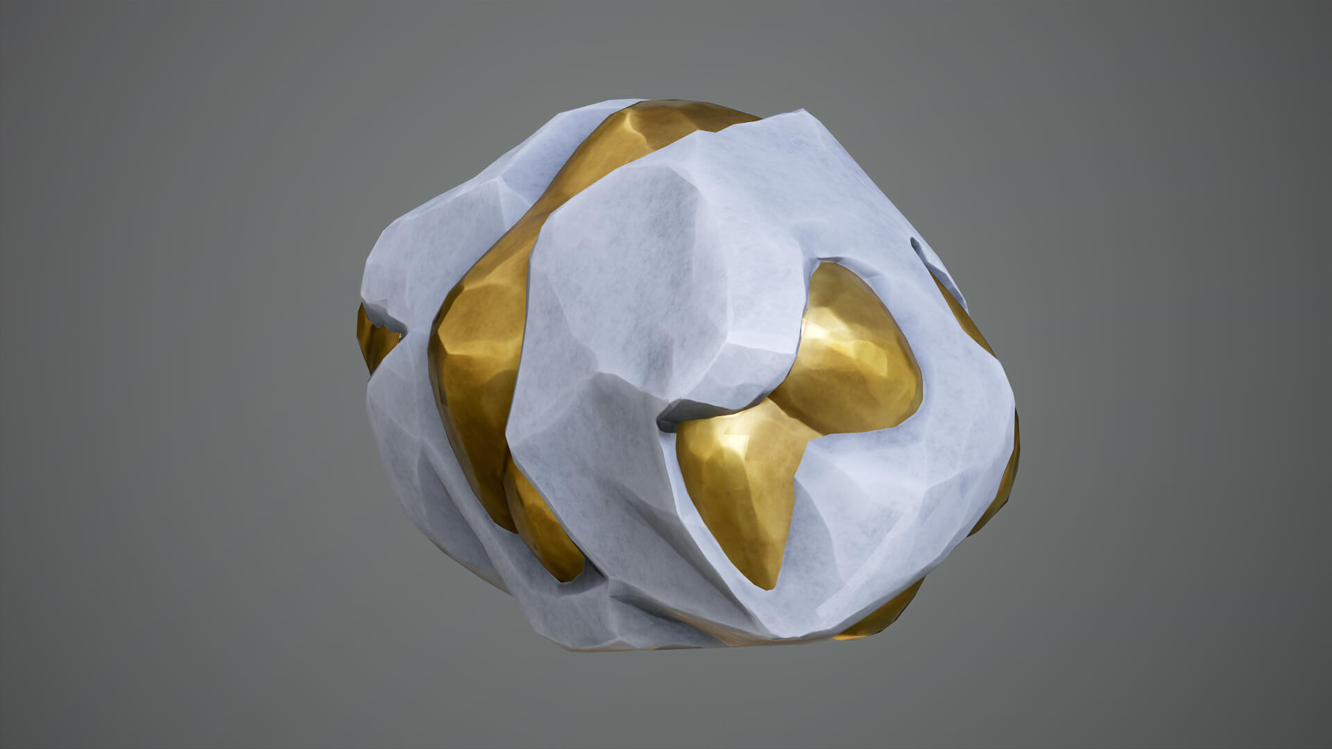Stylized Cartoon Magic Ore Gold PBR - 3D Model by Locus Models
