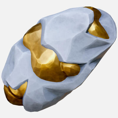 Stylized Cartoon Magic Ore Gold PBR - 3D Model by Locus Models