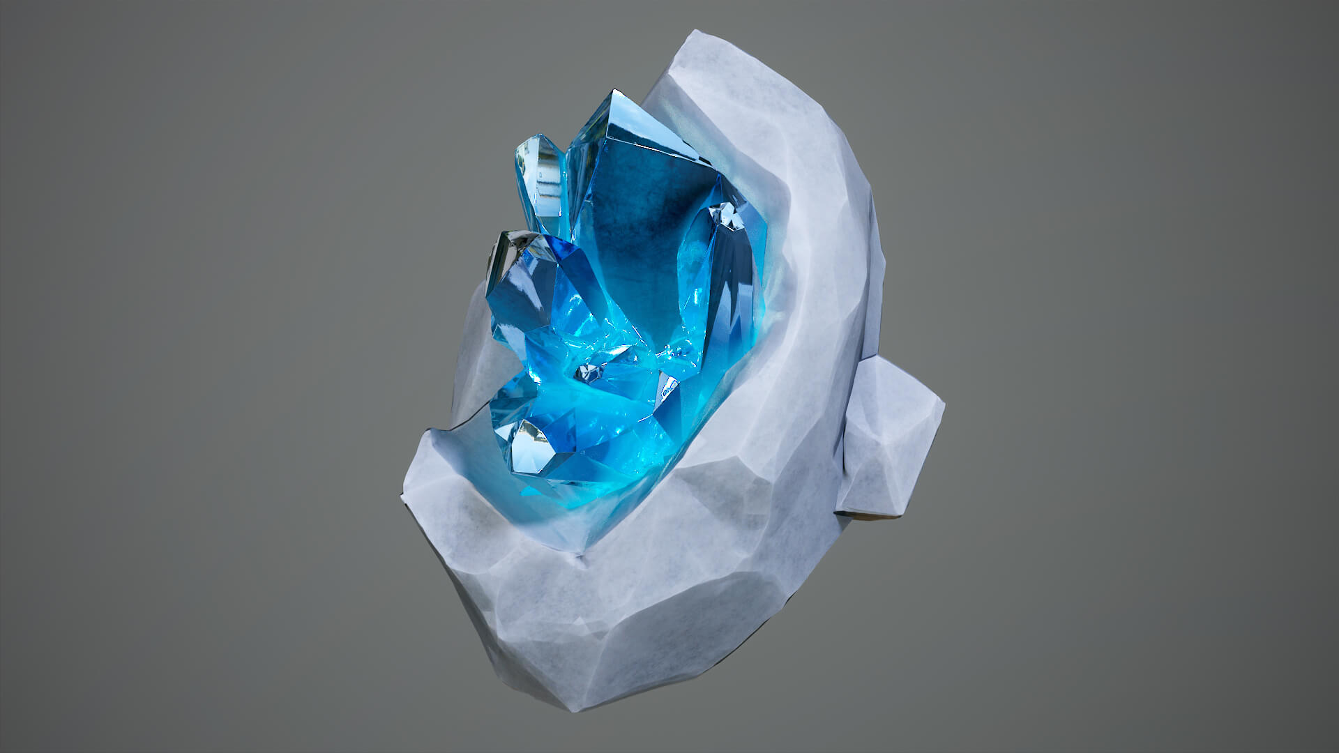 X3 Stylized Cartoon Ore and Crystals Minerals Package by Locus Models