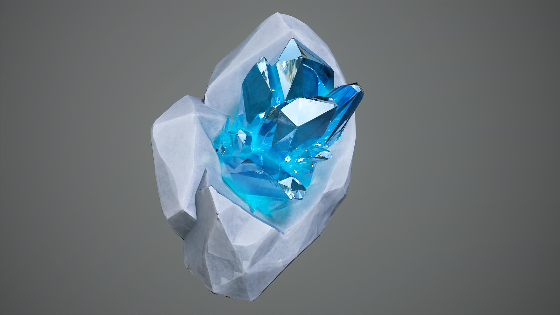 X3 Stylized Cartoon Ore and Crystals Minerals Package by Locus Models