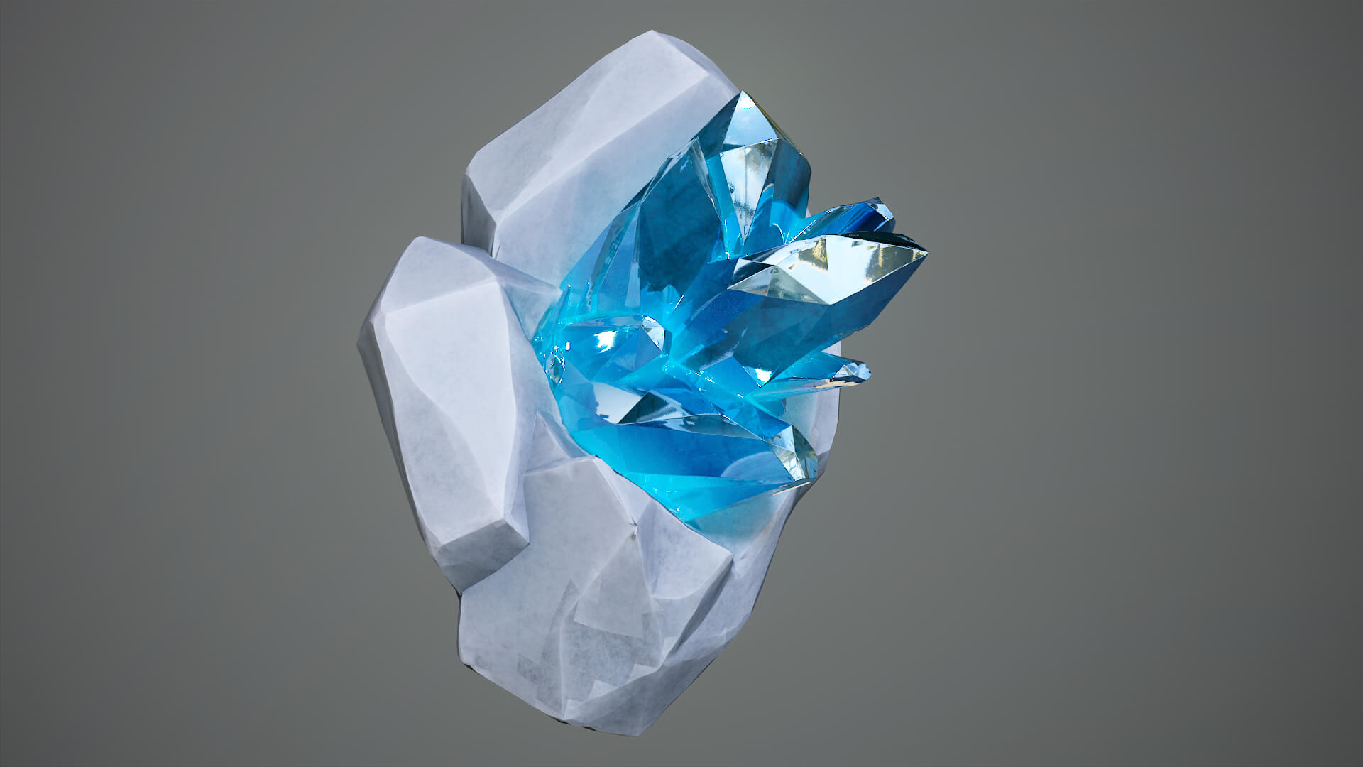 X3 Stylized Cartoon Ore and Crystals Minerals Package by Locus Models